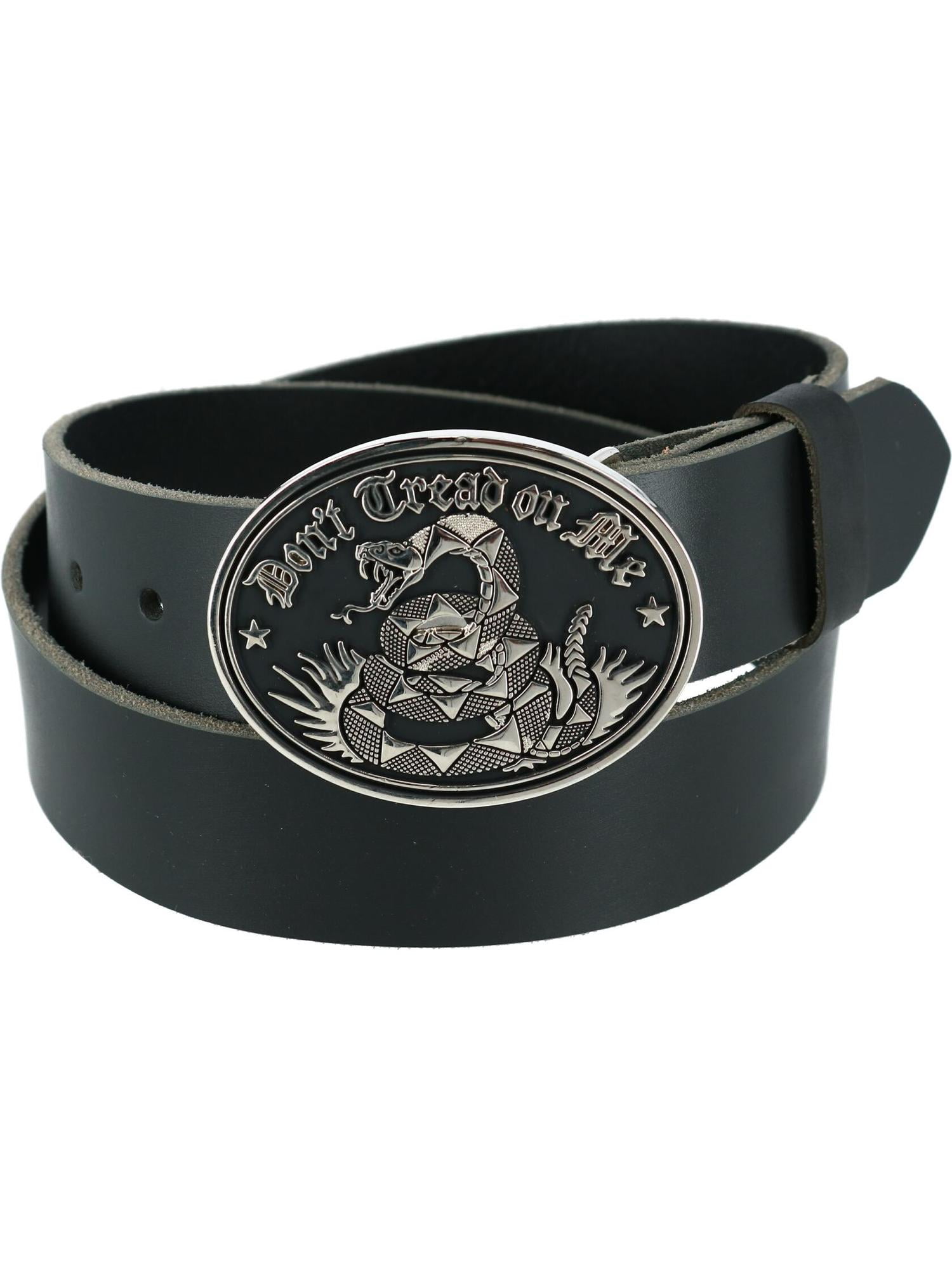 CTM Bridle Belt with Don't Tread on Me Buckle (2 Buckle Set) (Men ...