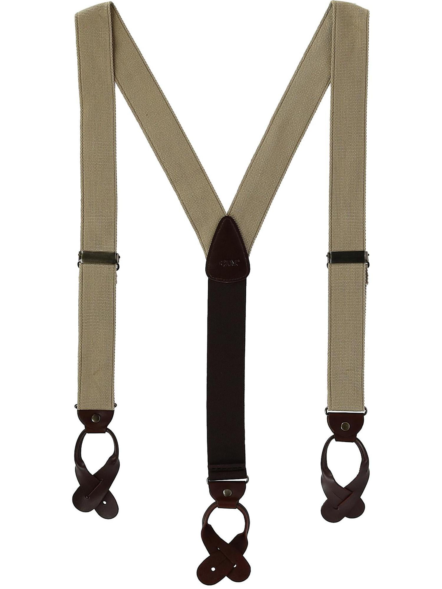 CTM Canvas Button-End Old West Suspenders (Tall Available) (Men ...