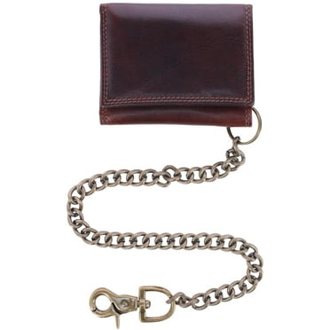 Montauk Leather Club Men's RFID Signal Blocking Tri-Fold Trucker's ...