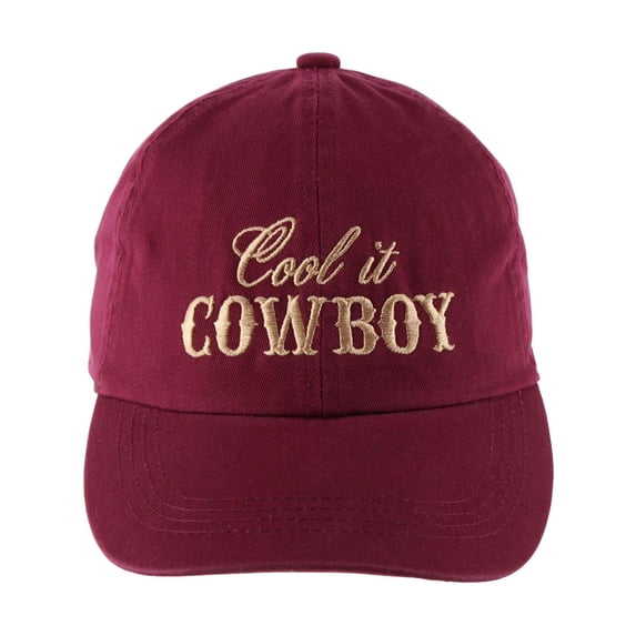CTM Cool It Cowboy Embroidered Baseball Cap (Women) - Walmart.com