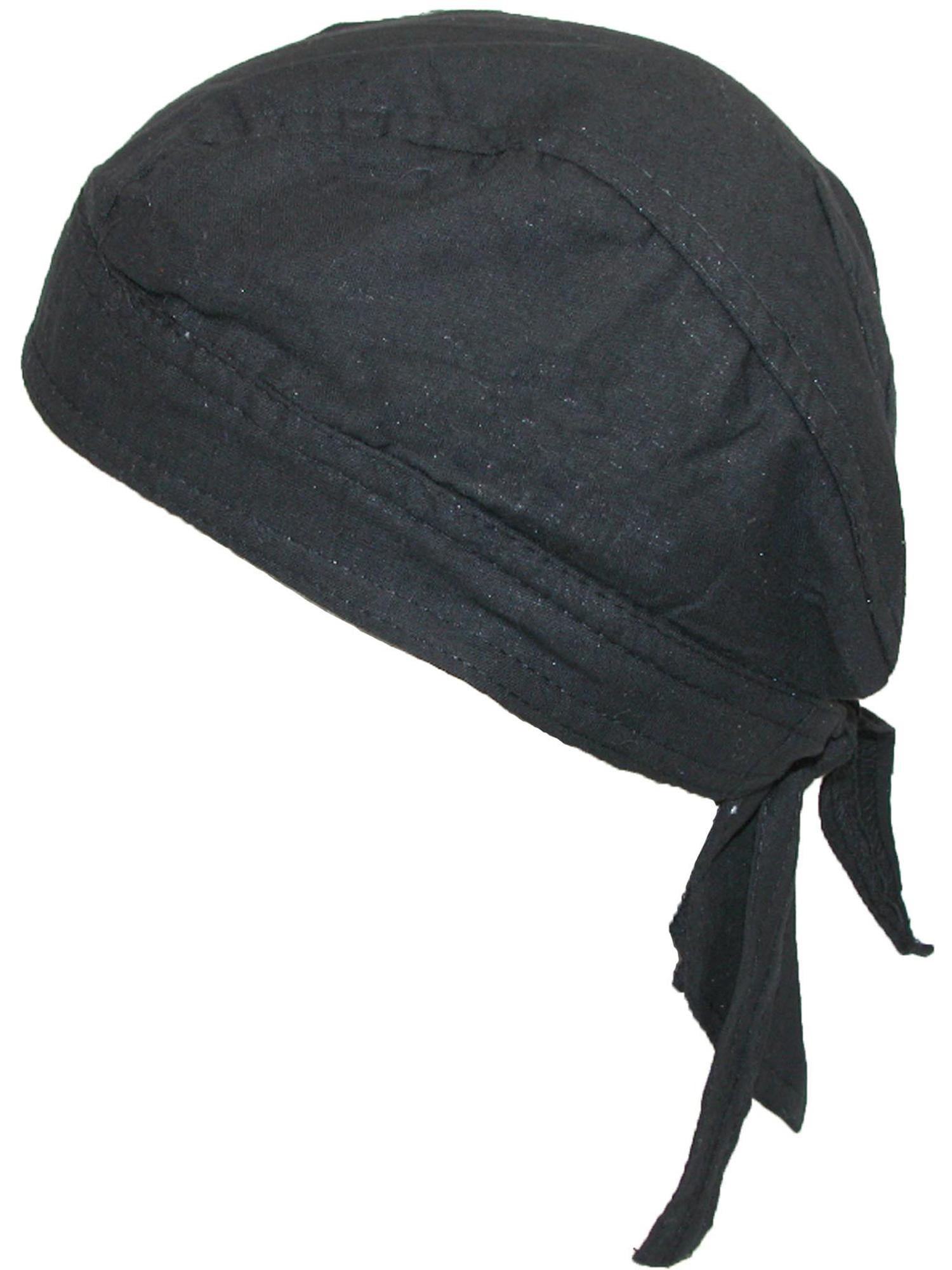 CTM Cotton Lined Solid Do Rag Cap (Pack of 5) (Men) - Walmart.com