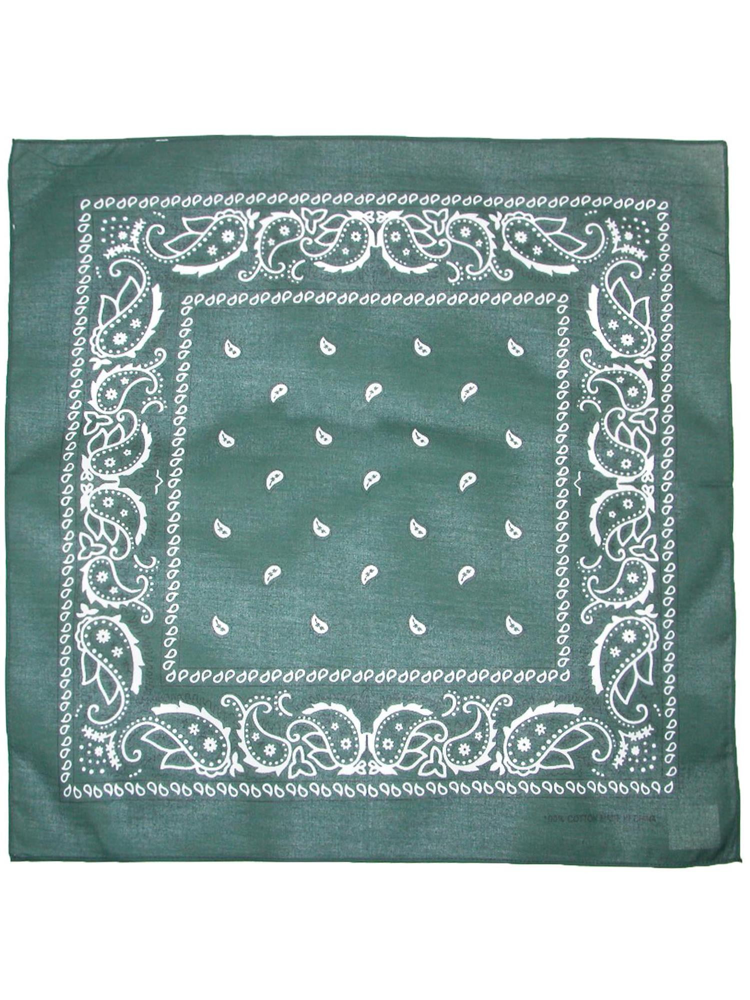 CTM Classic Cotton Paisley Bandana - All-Purpose Function and Style ...