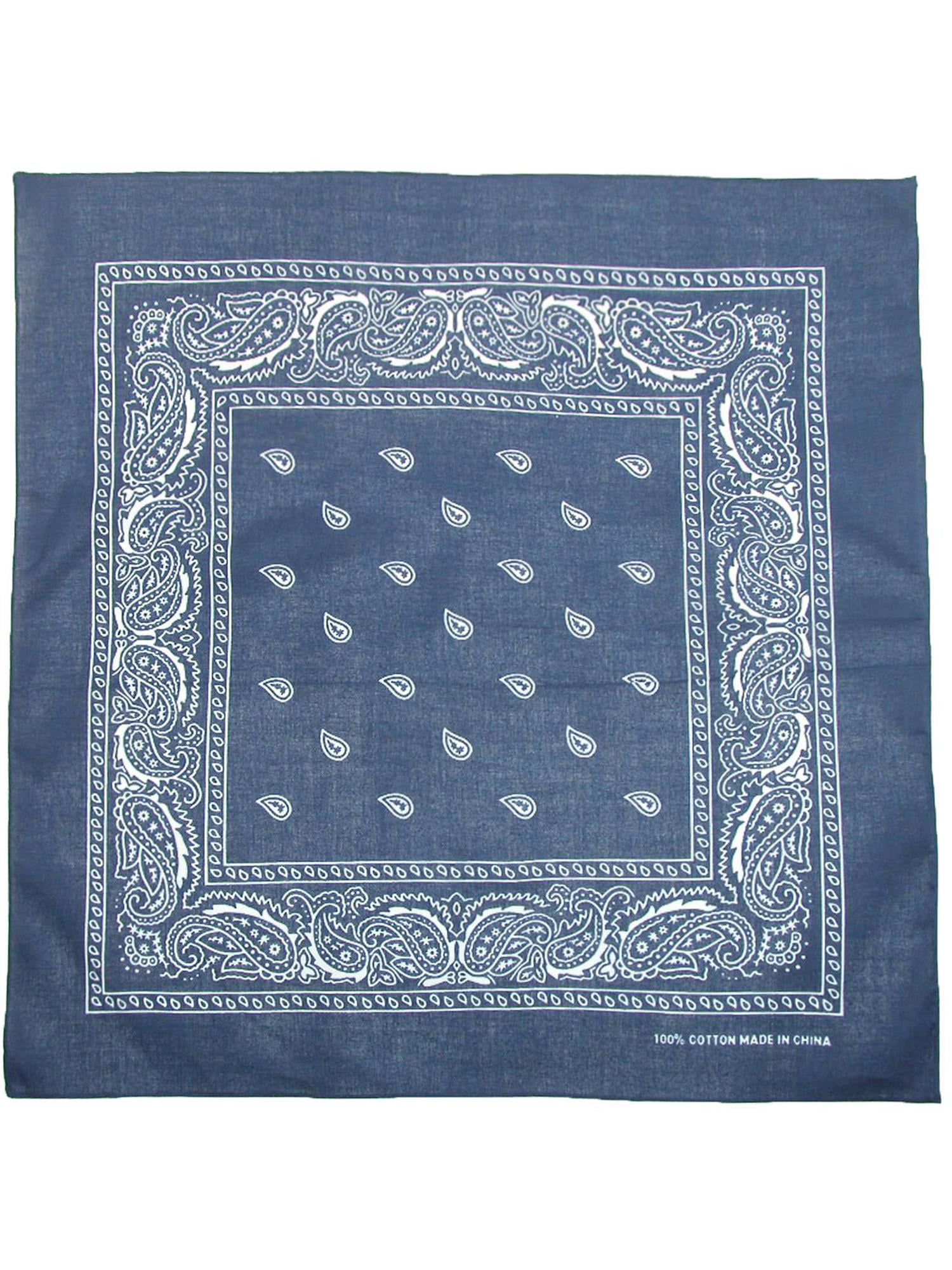 CTM Classic Cotton Paisley Bandana - All-Purpose Function and Style ...