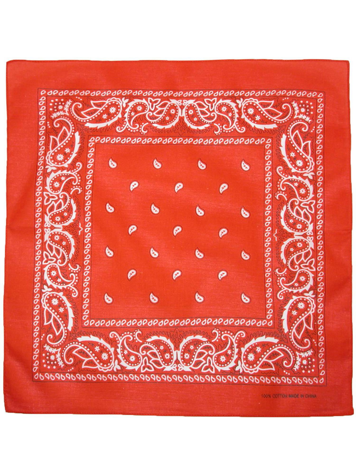 CTM Classic Cotton Paisley Bandana - All-Purpose Function and Style ...