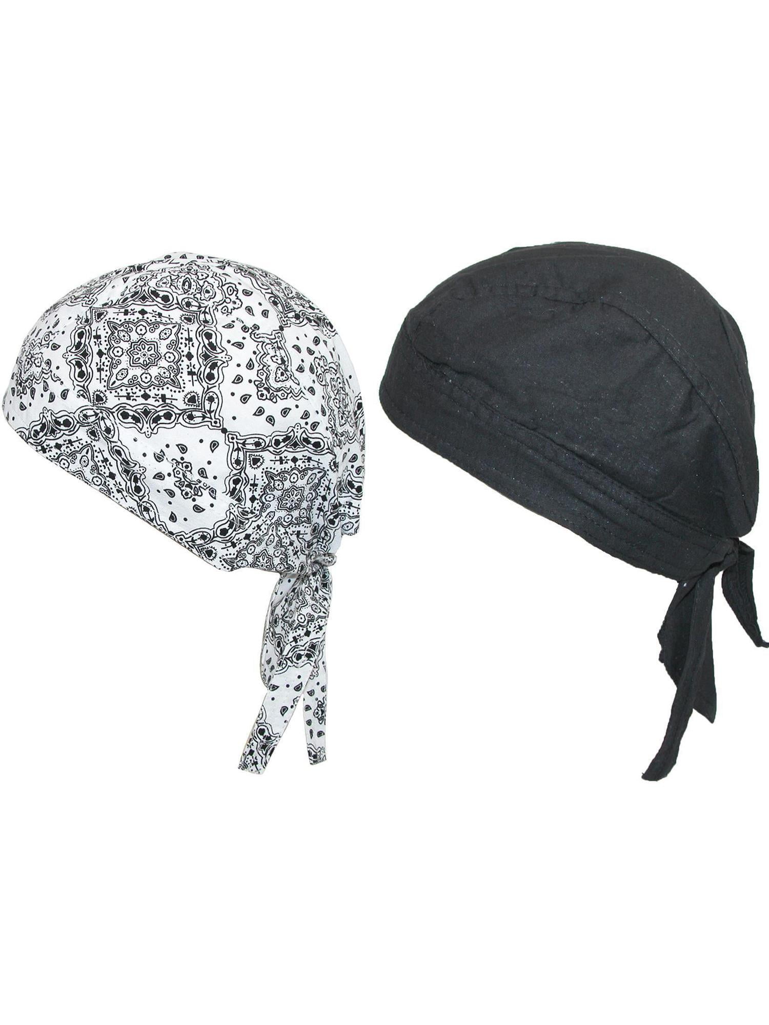 CTM Cotton Premium Solid and Paisley Do Rag (Pack of 2) - Walmart.com