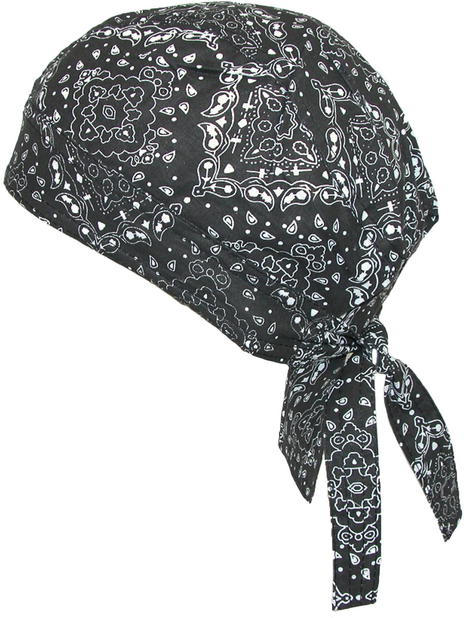 CTM Cotton Unlined Paisley Biker Do Rag Cap (Men) - Walmart.com