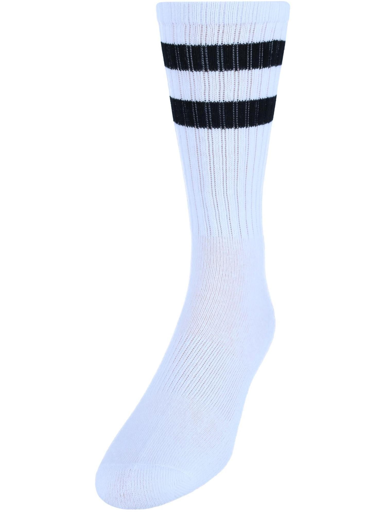 CTM Crew Striped Socks (3 Pairs) (Men) - Walmart.com