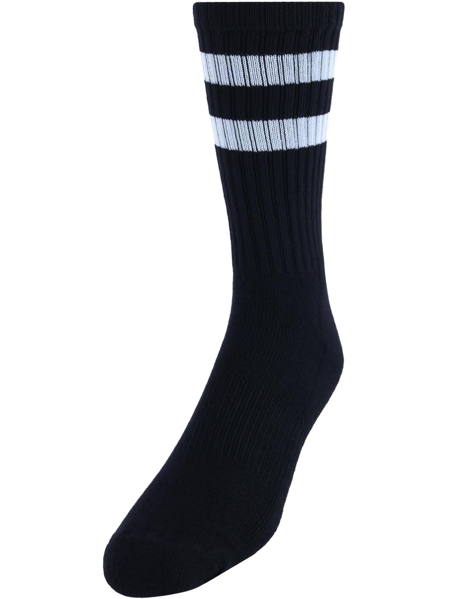 CTM Crew Striped Socks (3 Pairs) (Men) - Walmart.com