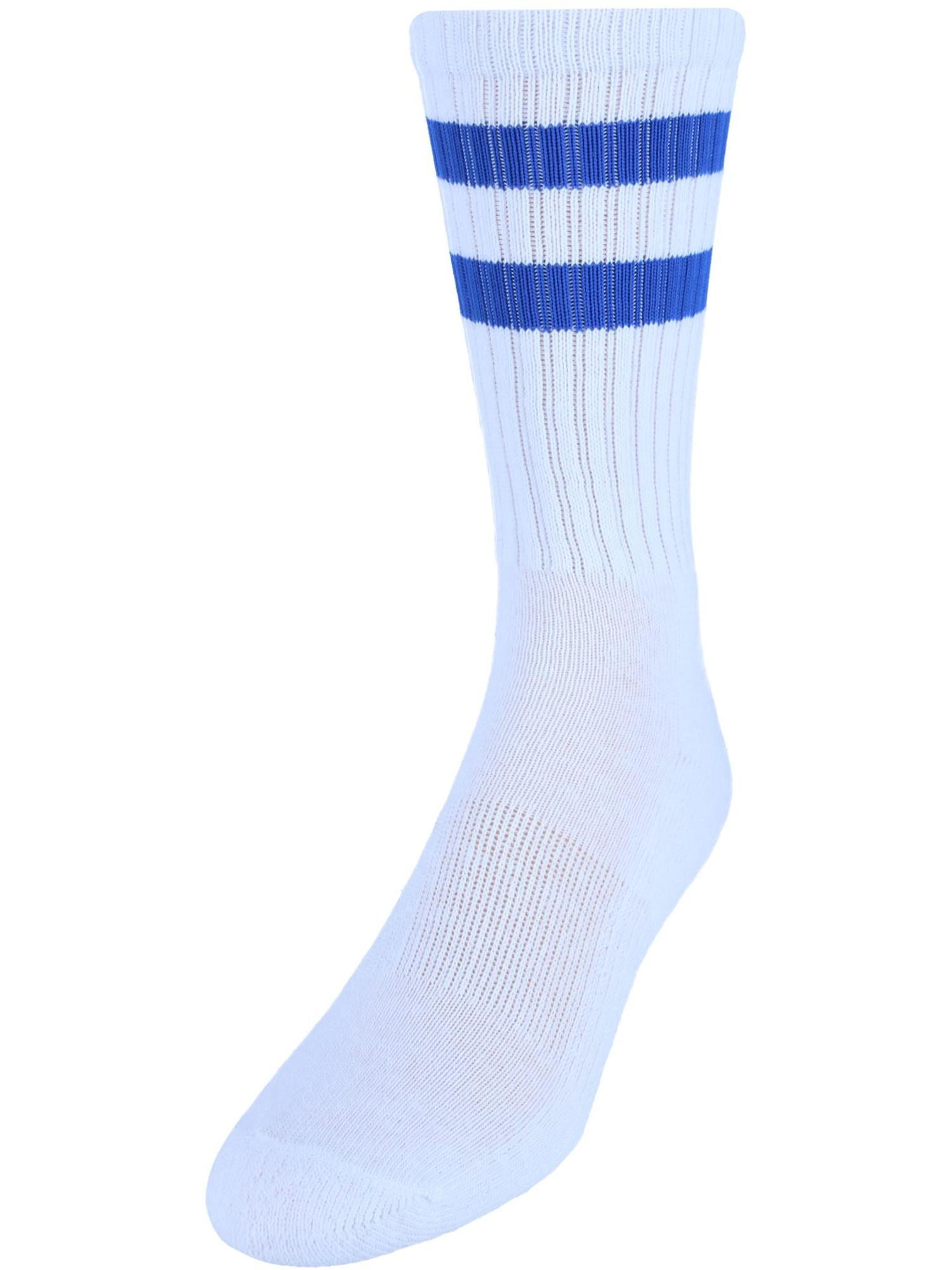 CTM Men's Cotton Crew Striped Socks (3 Pairs) - Walmart.com