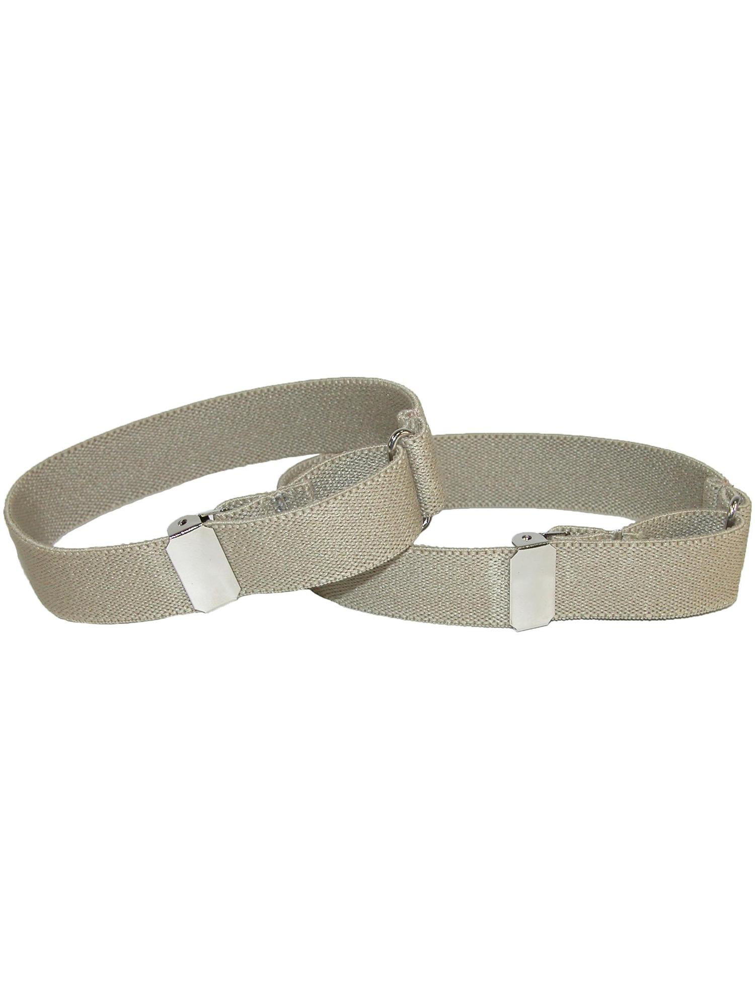 CTM Elastic .75 Inch Wide Solid Color Adjustable Sleeve Garter ...
