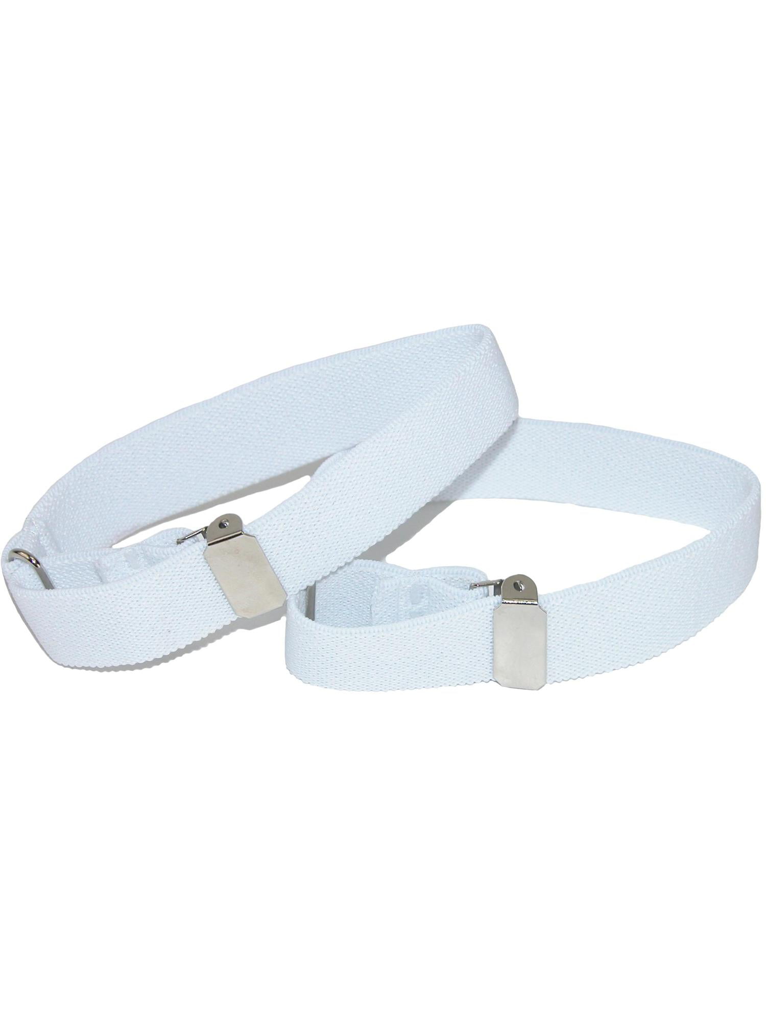 CTM Elastic .75 Inch Wide Solid Color Adjustable Sleeve Garter ...