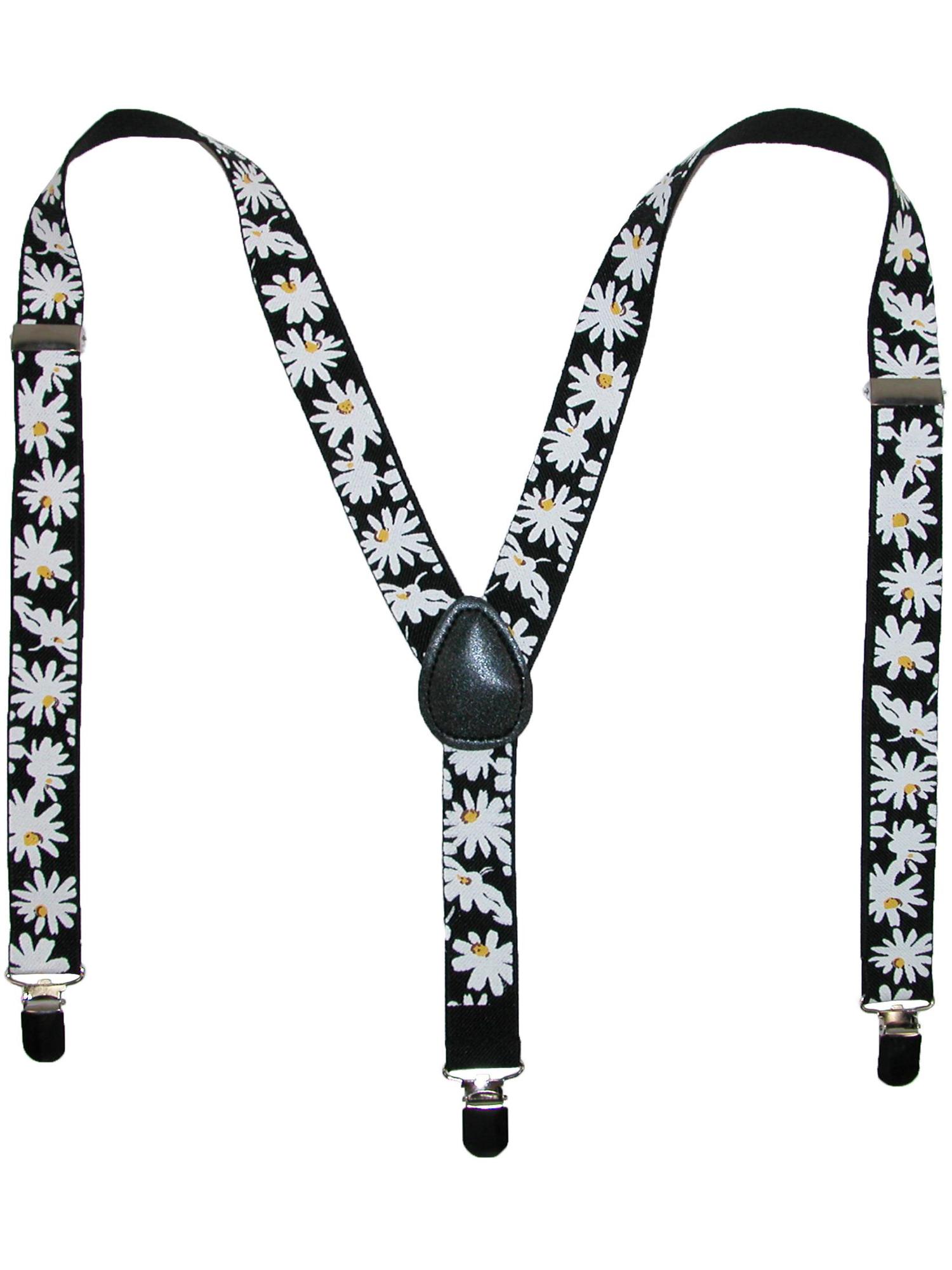 CTM Elastic Daisy Print Clip-End Suspenders (Women) - Walmart.com