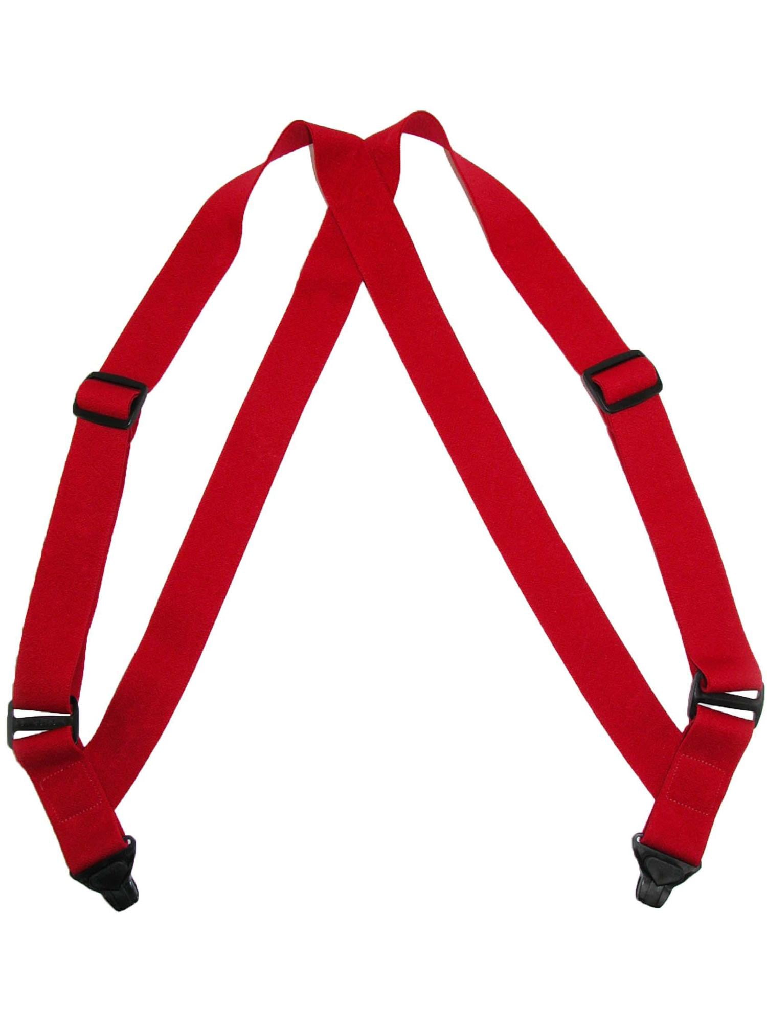 CTM Elastic Side Plastic Clip TSA Compliant Airport Suspenders (Men ...