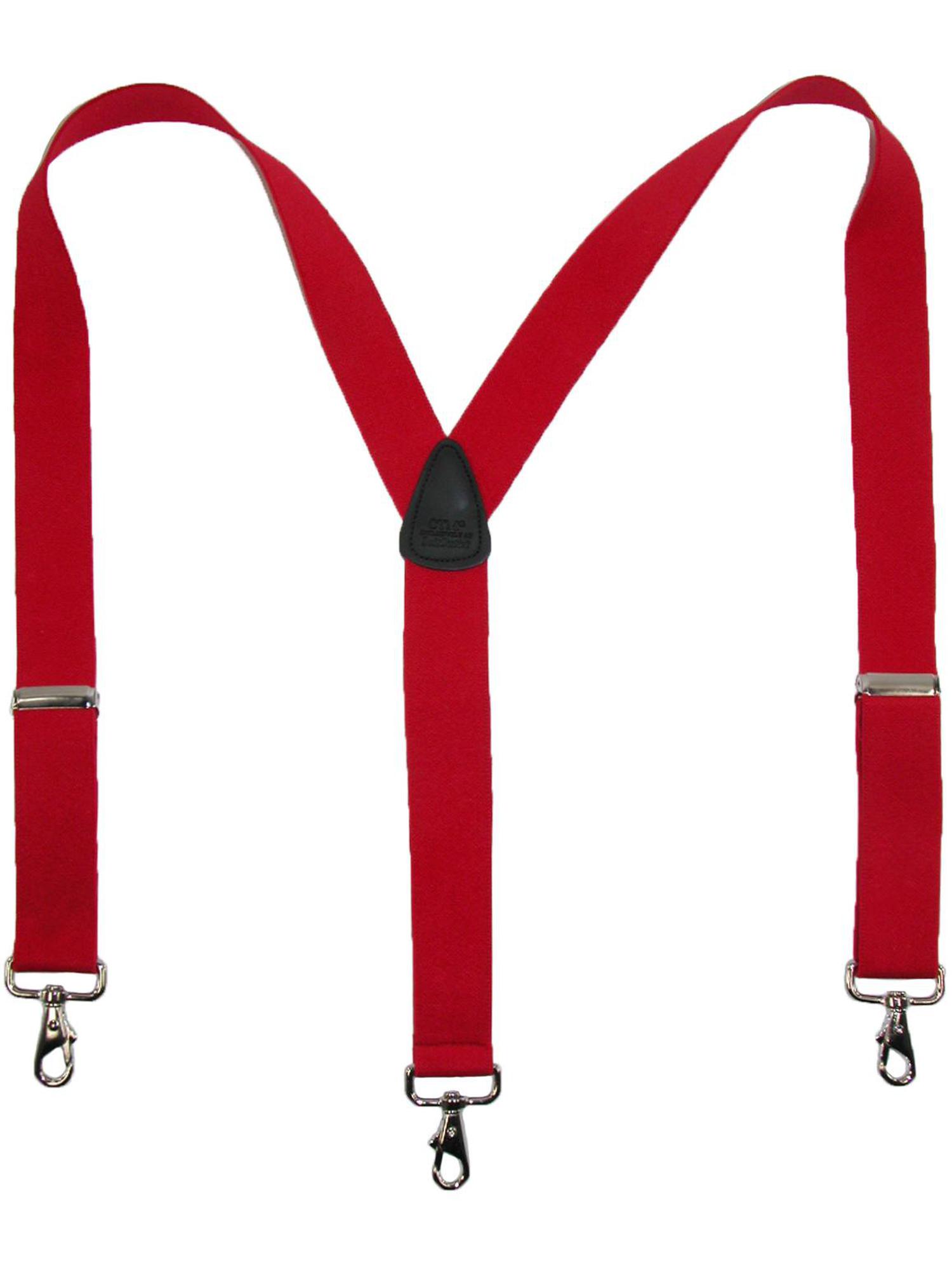 Hold'Em Suspender for Men Made in USA Y-Back Genuine Leather Trimmed ...