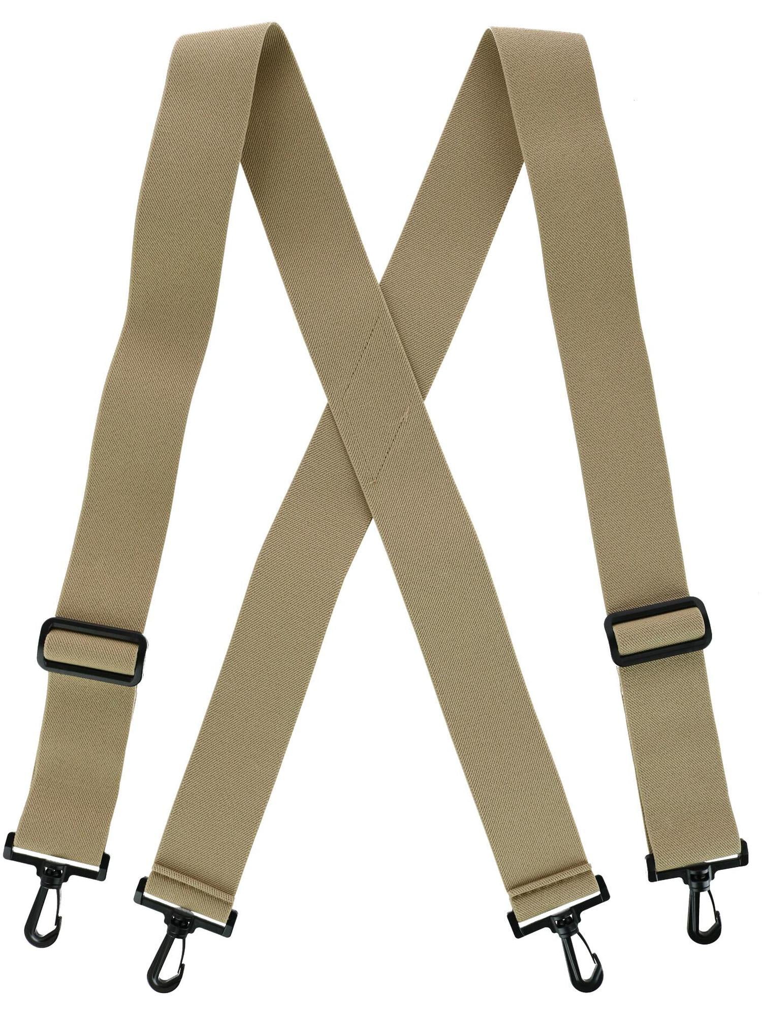 CTM Elastic X-Back Suspenders with Plastic Hook Ends (Men) - Walmart.com