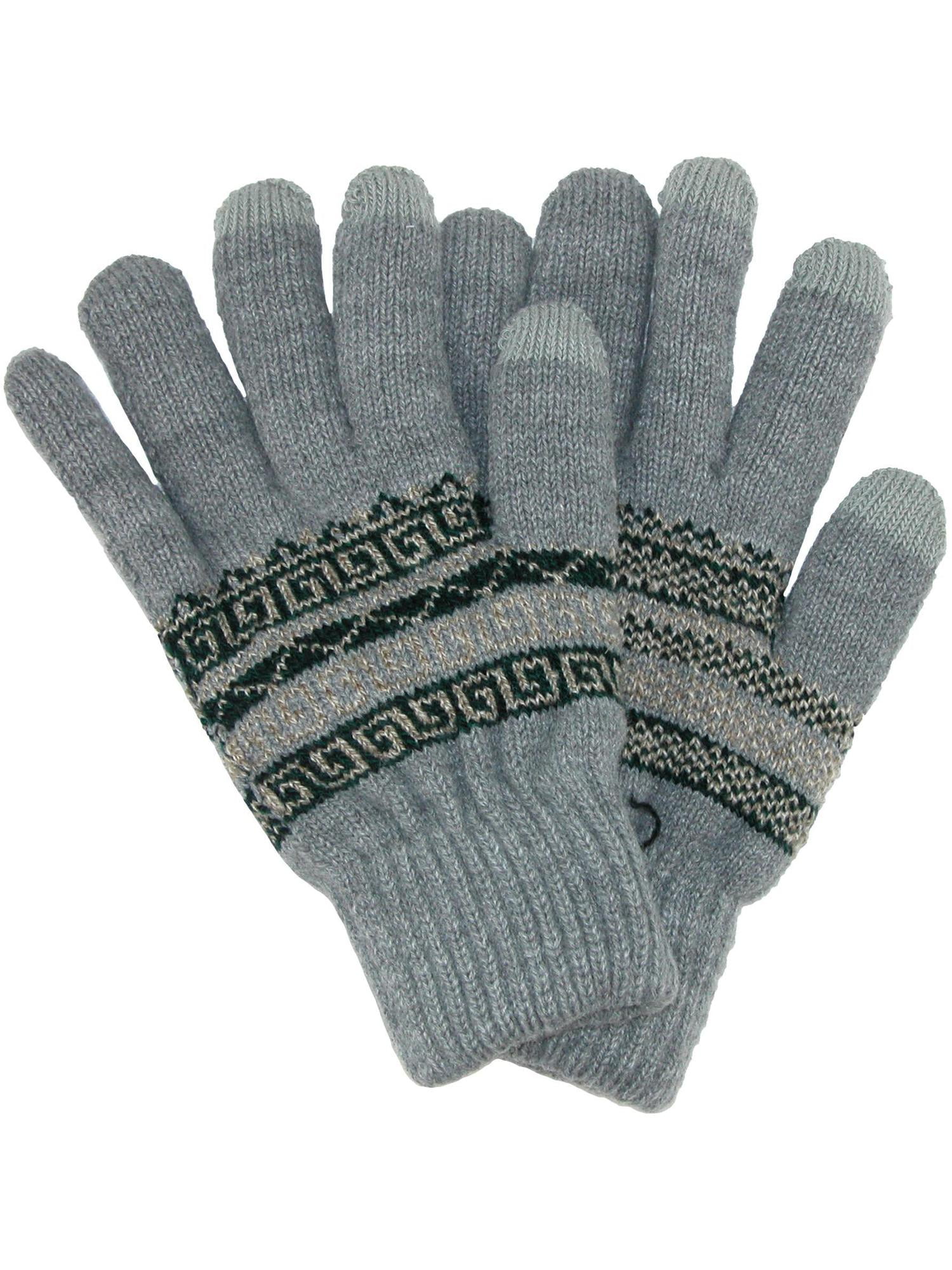 CTM Fairisle Touchscreen Gloves (Men) - Walmart.com