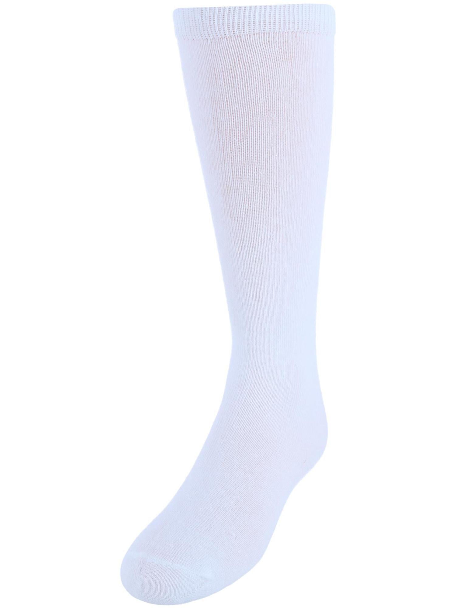CTM Girl's Solid Colored Soft Uniform Knee High Socks (1 Pair ...