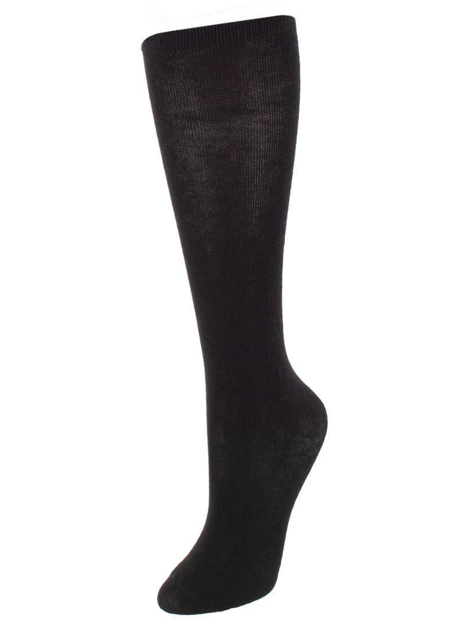 CTM Girl's Solid Colored Soft Uniform Knee High Socks (1 Pair ...
