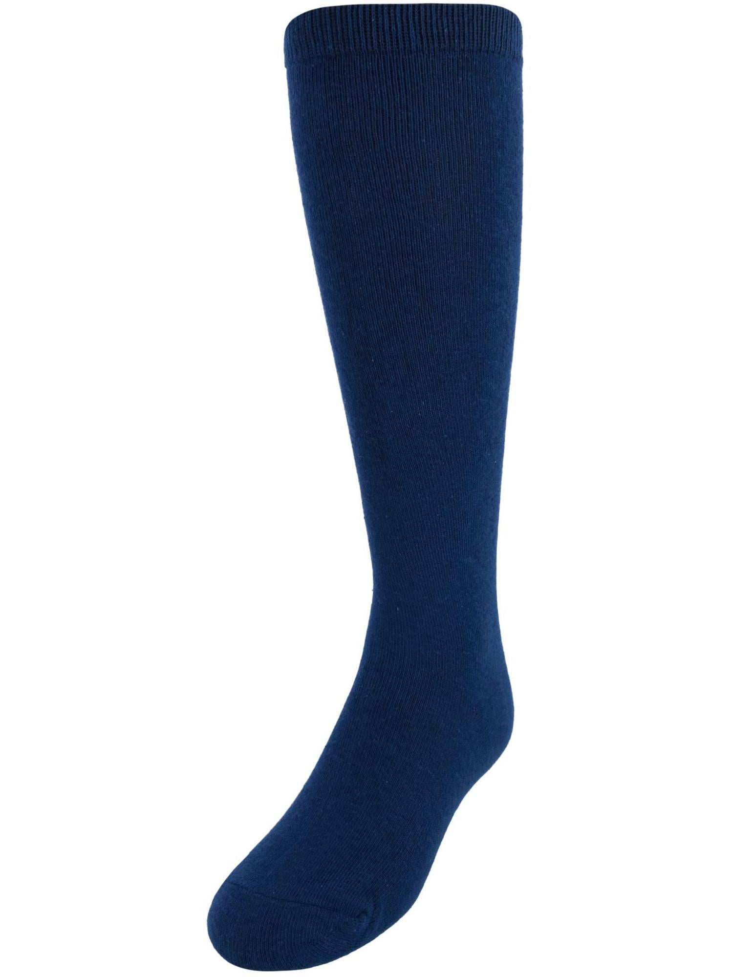 CTM Girl's Solid Colored Soft Uniform Knee High Socks (1 Pair ...