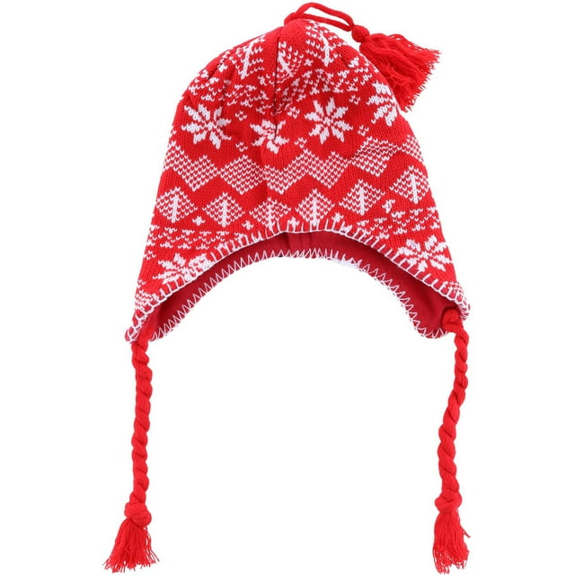 CTM Heavy Knit Winter Pattern Peruvian Hat (Women) - Walmart.com
