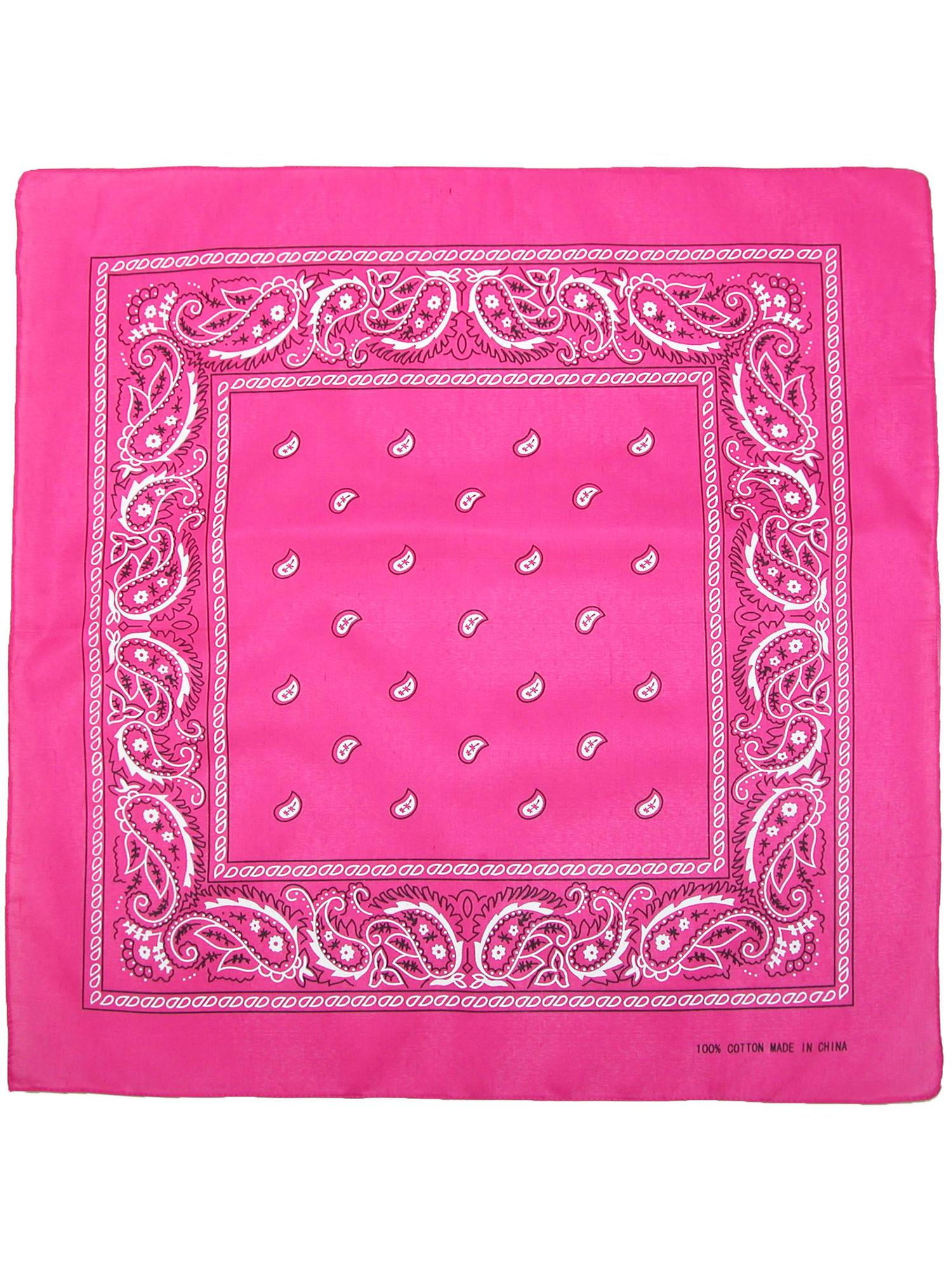 CTM Individually Folded & Packaged Paisley Print Cotton Bandana ...