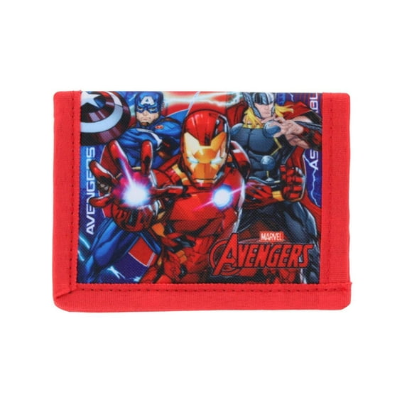 CTM Kid's Marvel Avengers Dooms Day Hook & Loop Closure Bi Fold Wallet ...