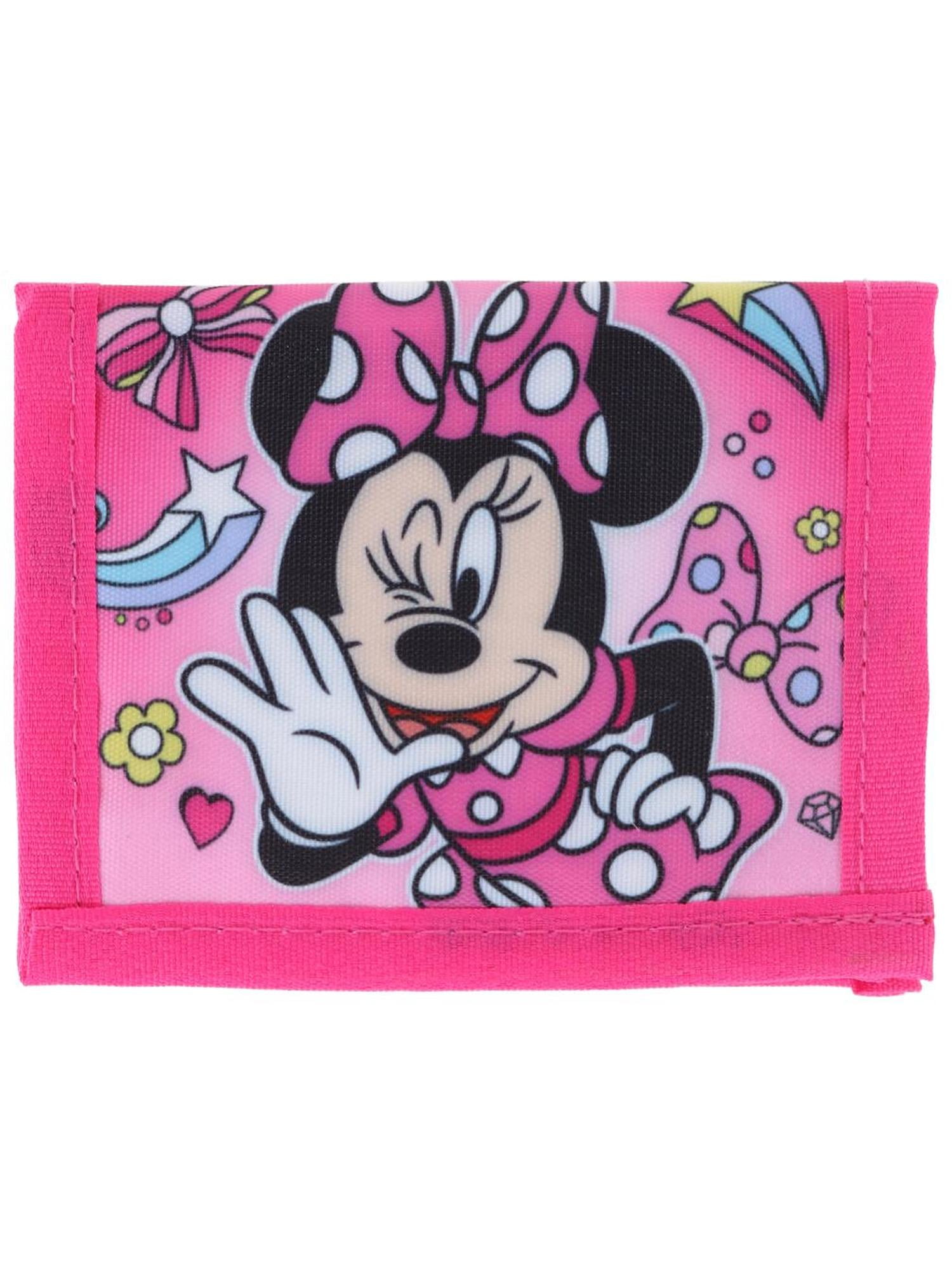 CTM Kid's Minnie Mouse Bifold Wallet with Hook and Loop Closure ...
