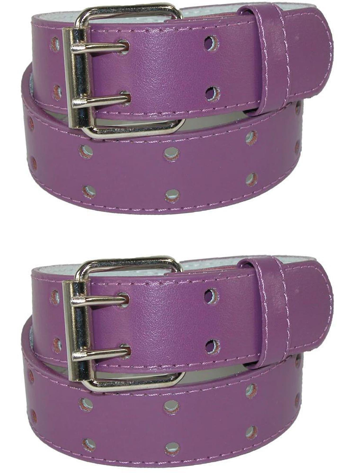 CTM Kids' Leather Two Hole Jean Belt (Pack of 2) - Walmart.com