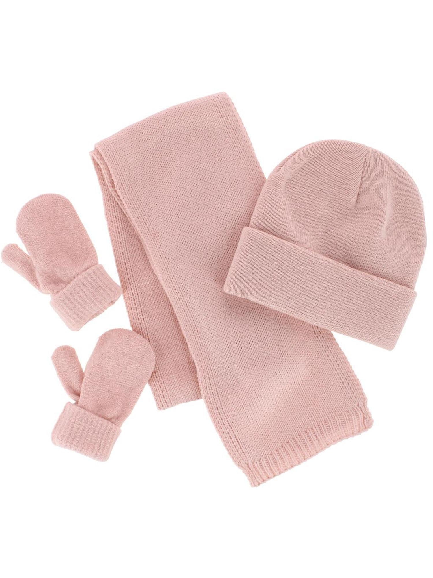 CTM Kids' One Size Winter Beanie Hat Mitten and Scarf Set by Wootie ...