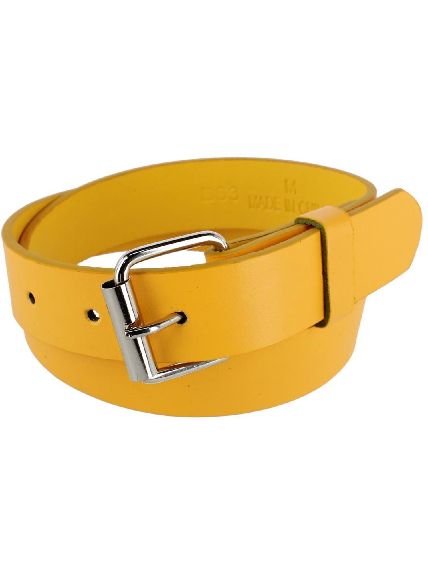 CTM Kids' Solid Bold Color Belt with Roller Buckle - Walmart.com