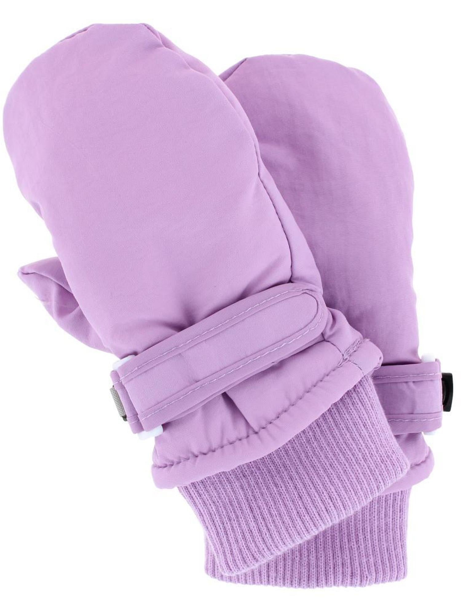 CTM Kids' Winter Ski Mitten with Extended Cuff and Wrist Strap by ...