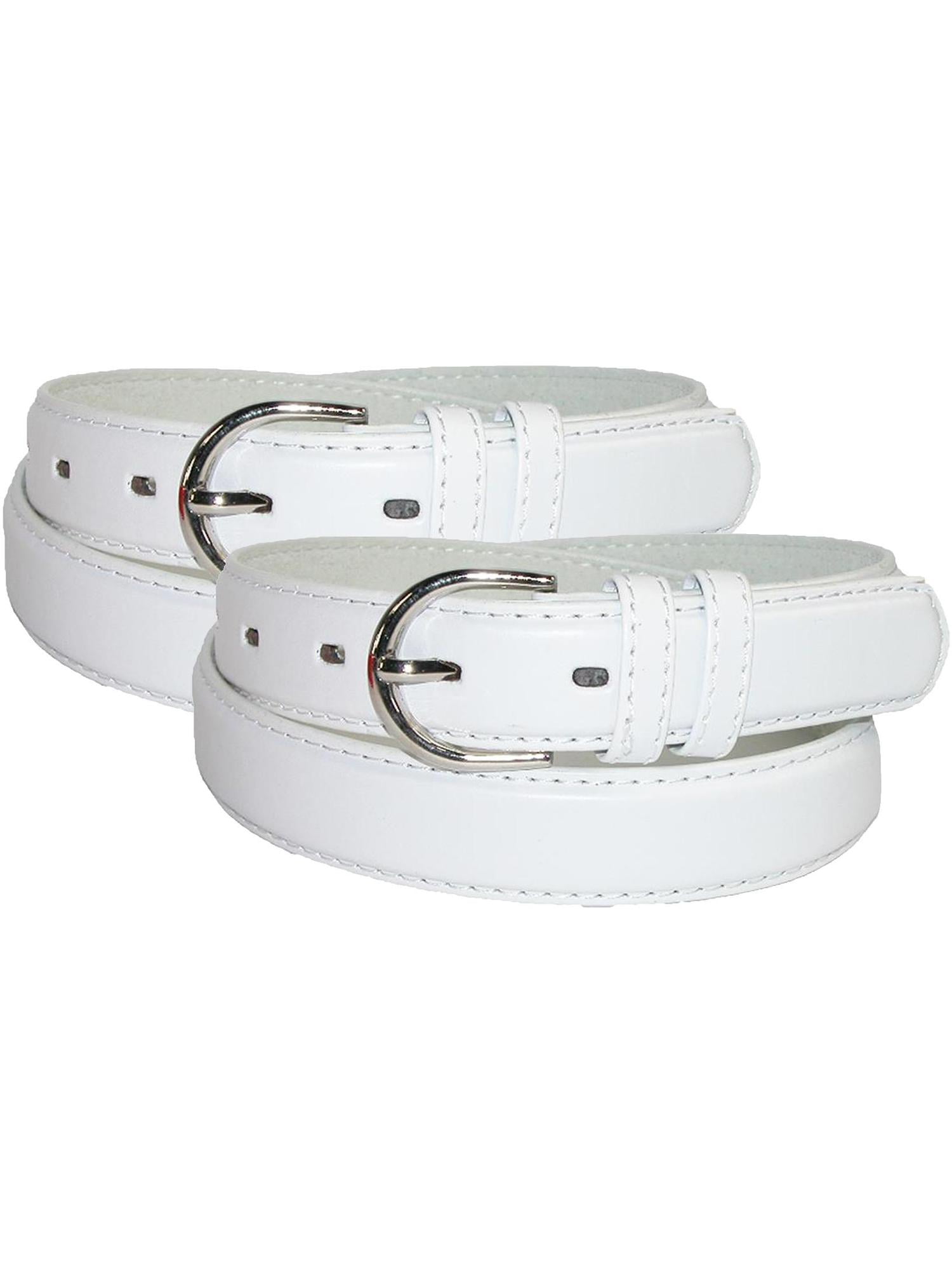 CTM Leather 1 1/8 Inch Dress Belt (Pack of 2) (Women) - Walmart.com