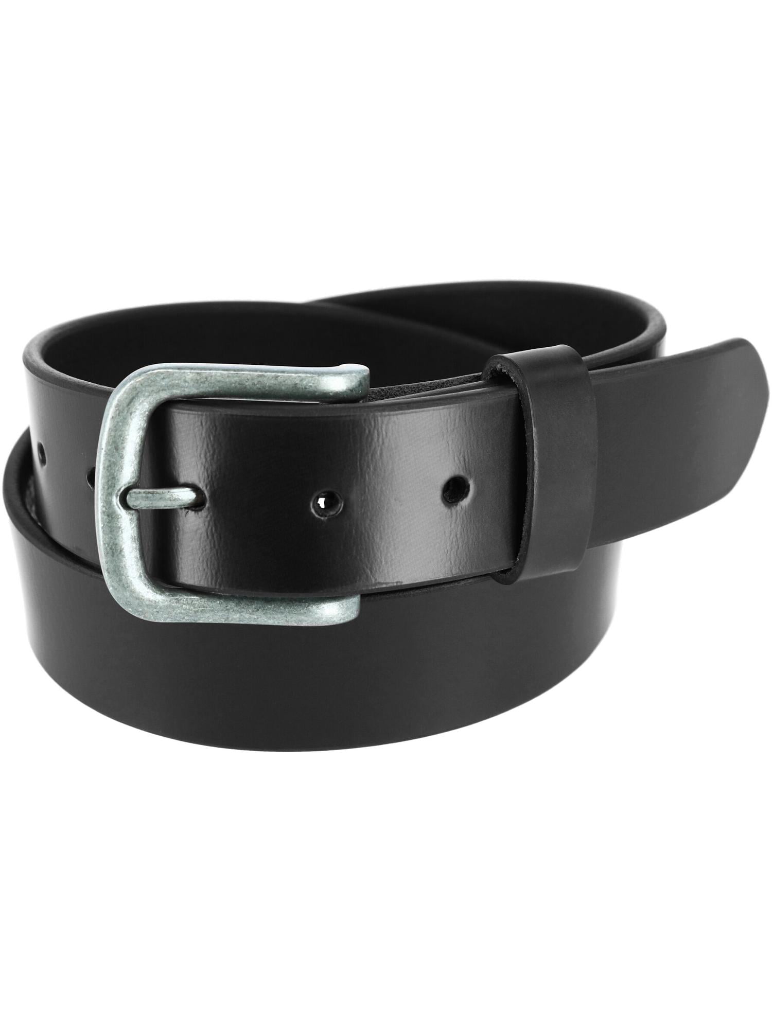 CTM Leather 1 3/8 Inch Removable Buckle Bridle Belt (Men) - Walmart.com