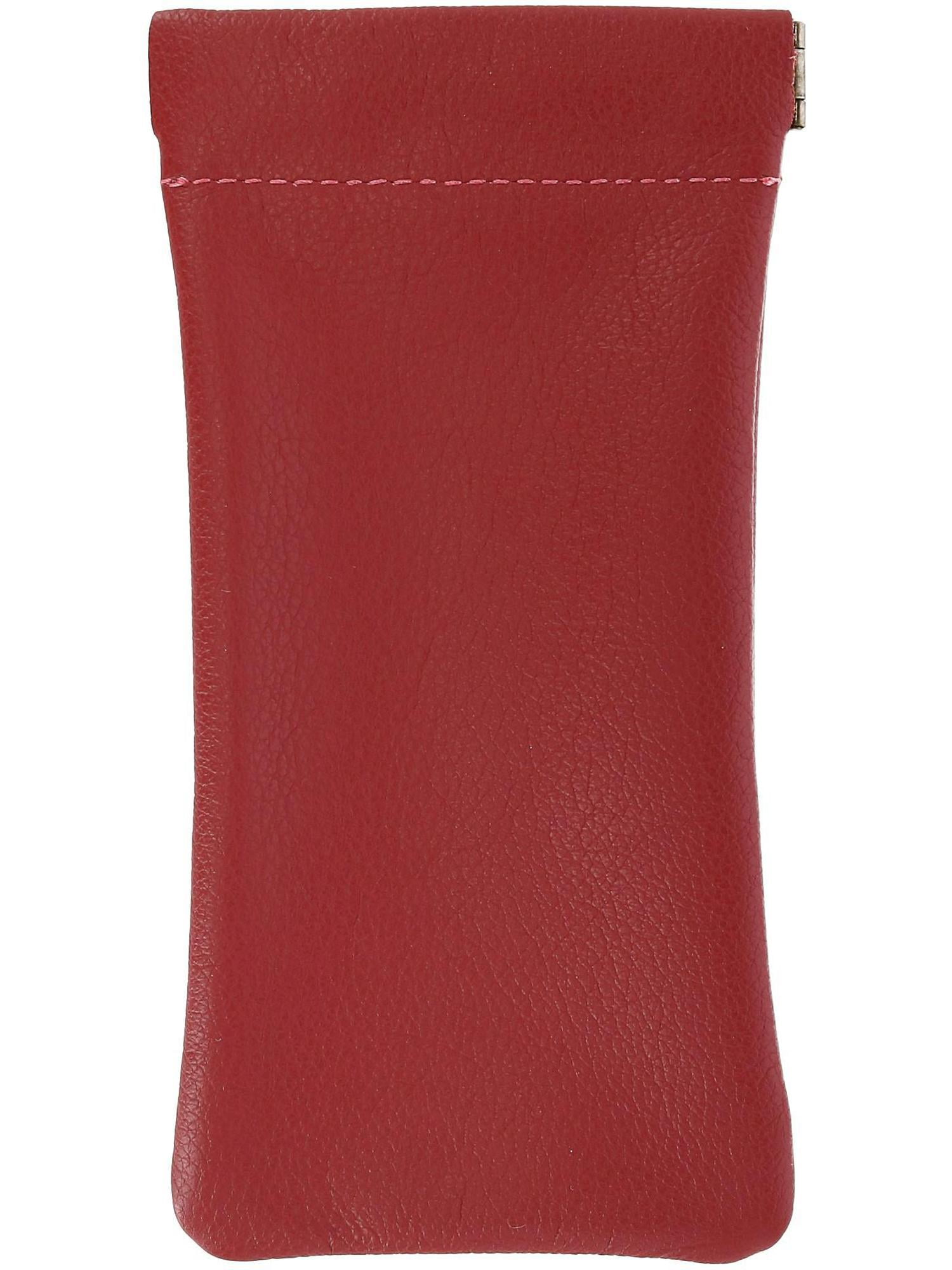 CTM Leather Push Mouth Pebble Grain Eyeglass Holder - Walmart.com