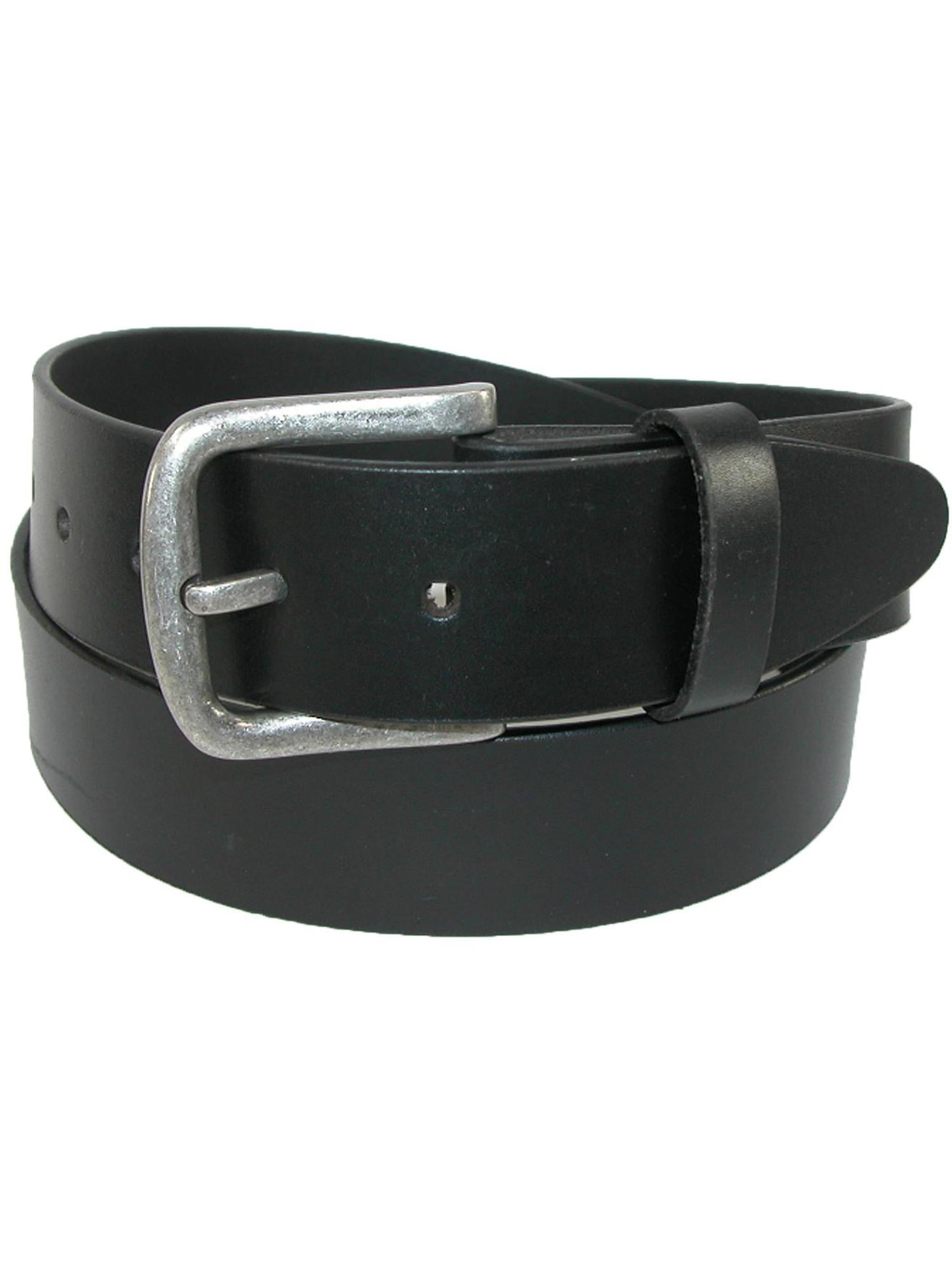 CTM Leather Removable Buckle Bridle Belt (Men Big & Tall) - Walmart.com