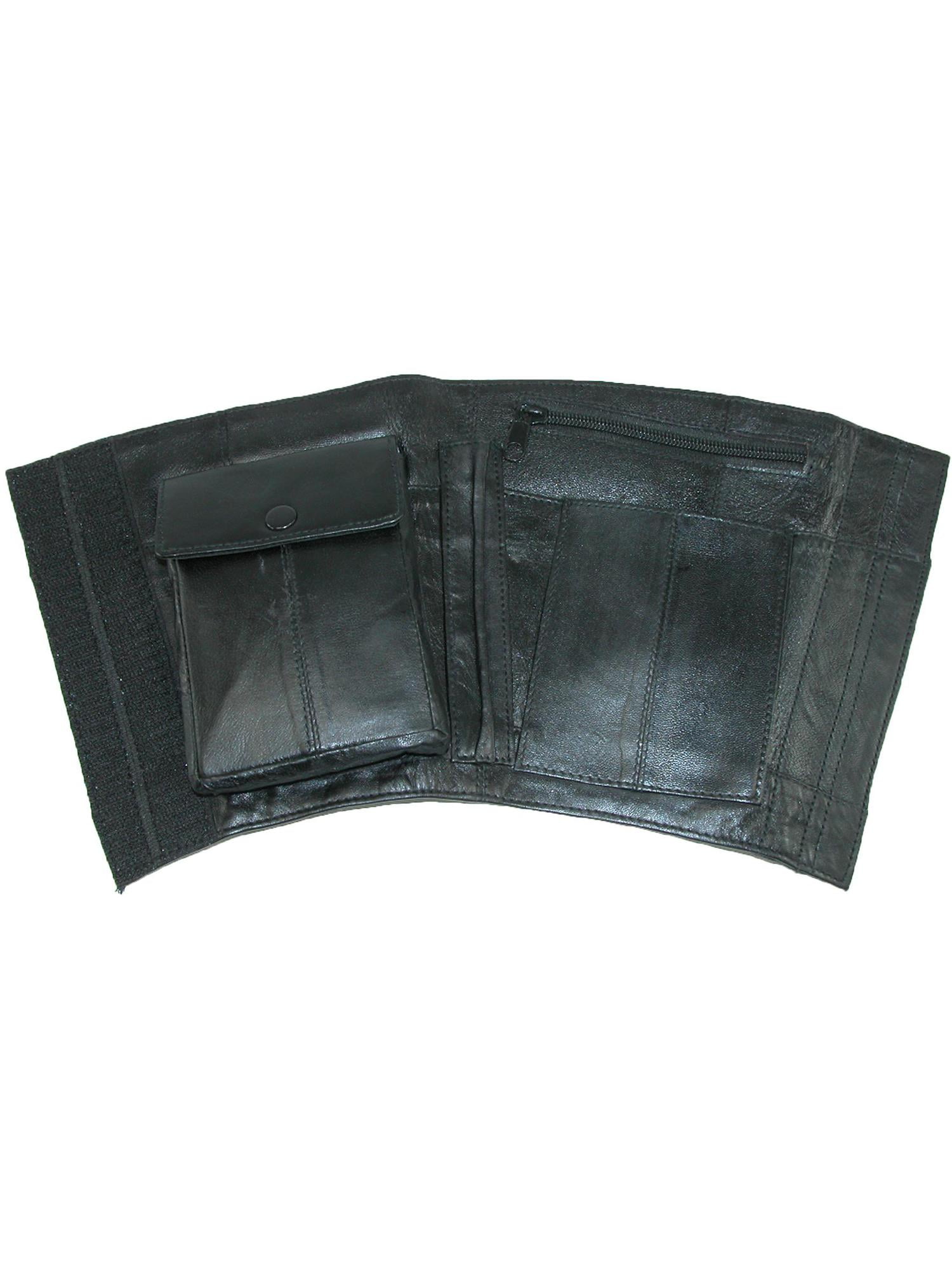 CTM Leather Travel Security Ankle Wallet - Walmart.com