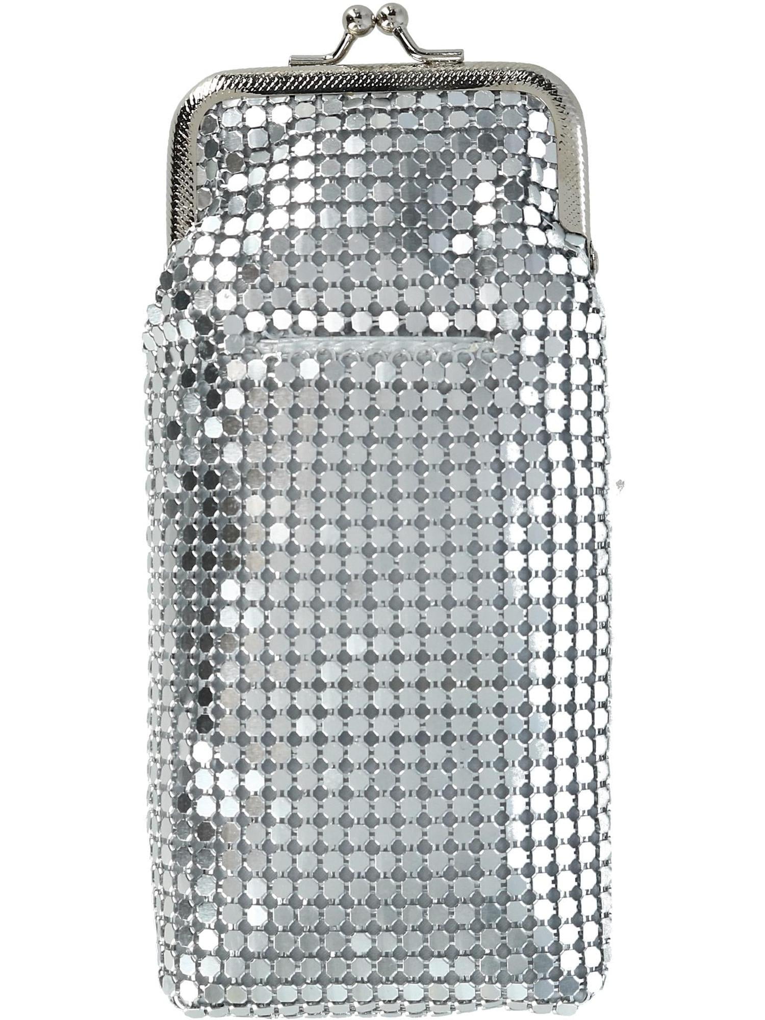 CTM Mesh Cigarette Case with Lighter Pocket and Kiss Lock Closure ...