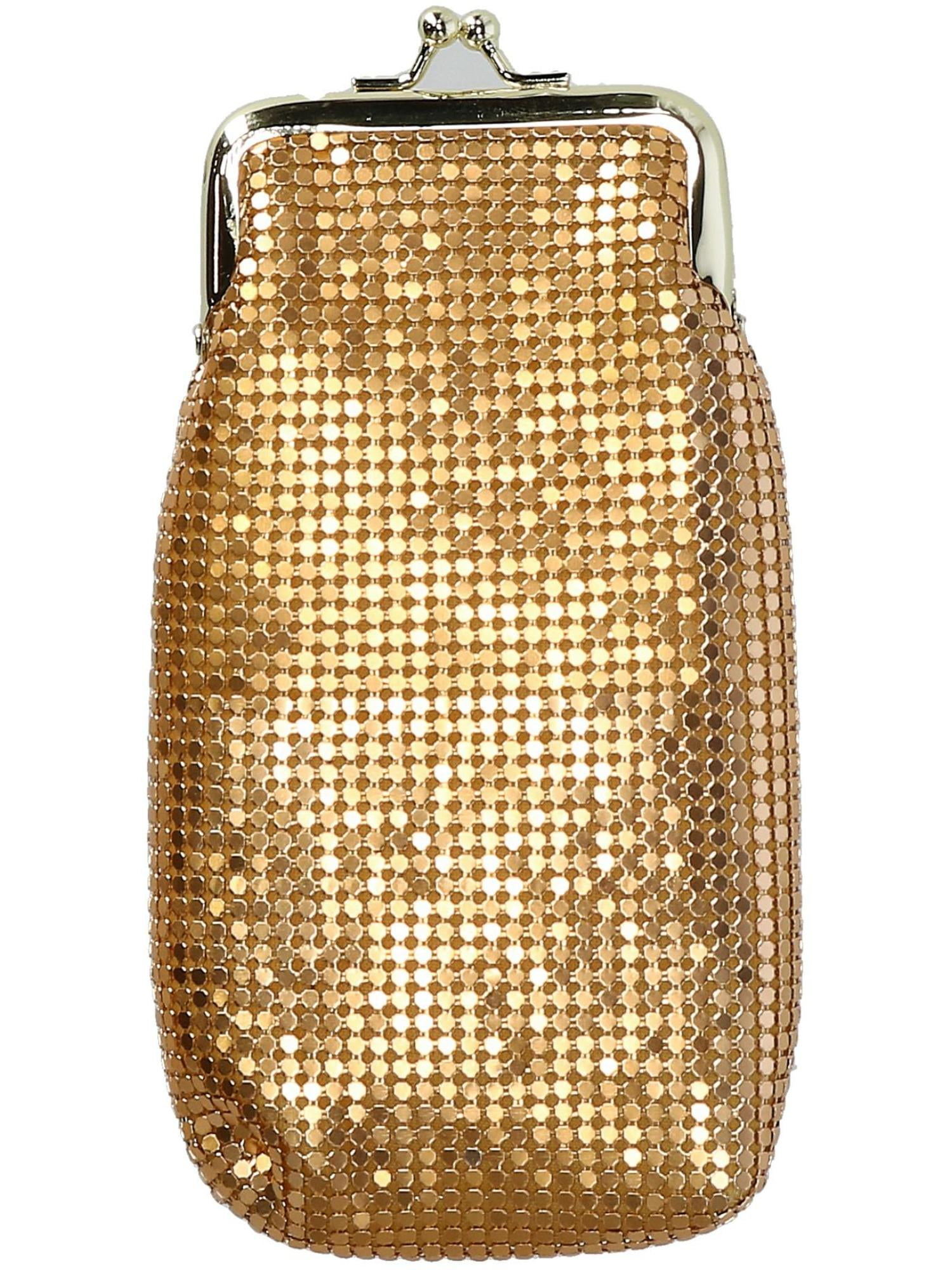 CTM Mesh Cigarette or Glasses Case with Kiss Lock Closure (Women ...