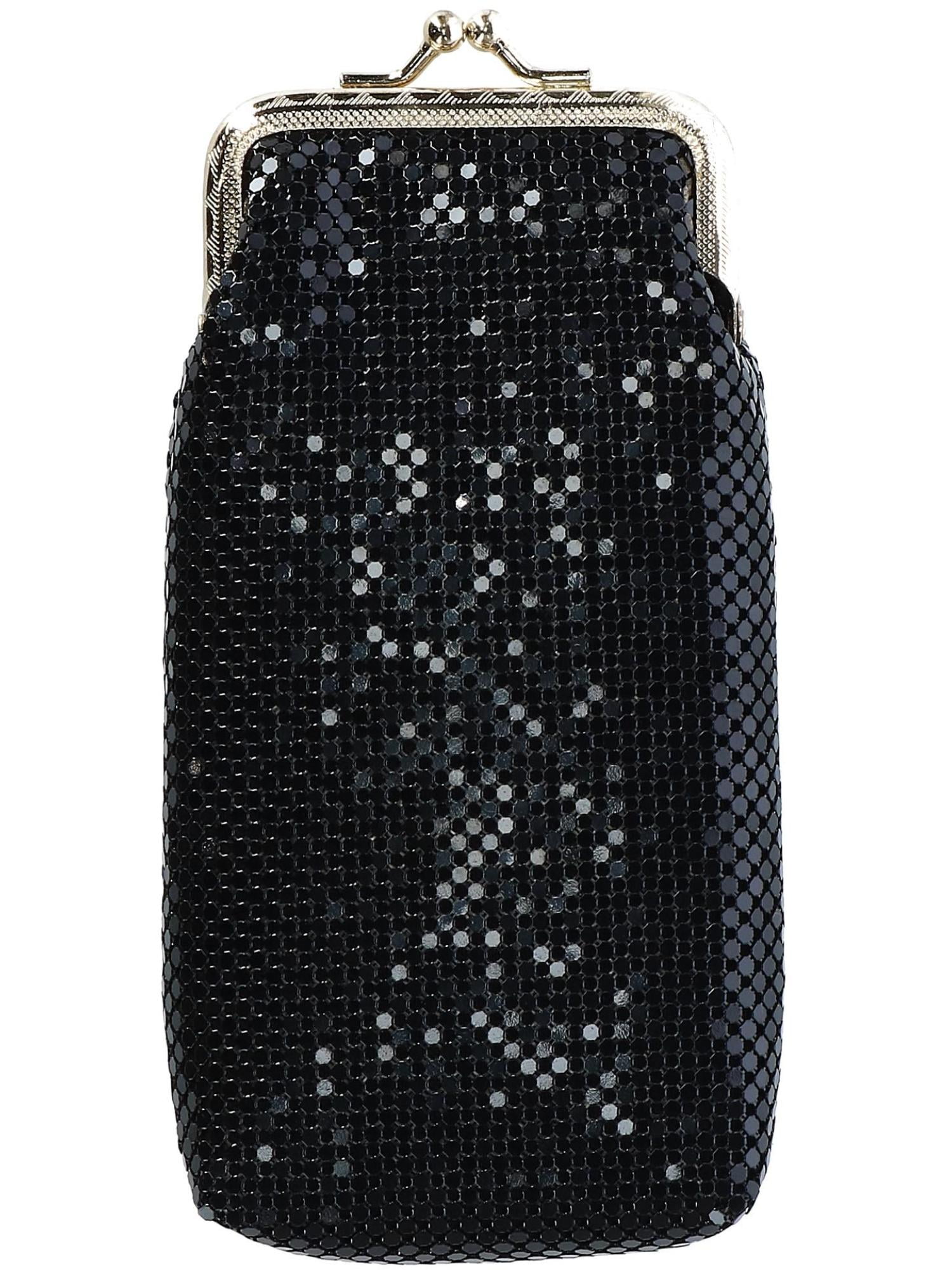 CTM Mesh Cigarette or Glasses Case with Kiss Lock Closure (Women ...