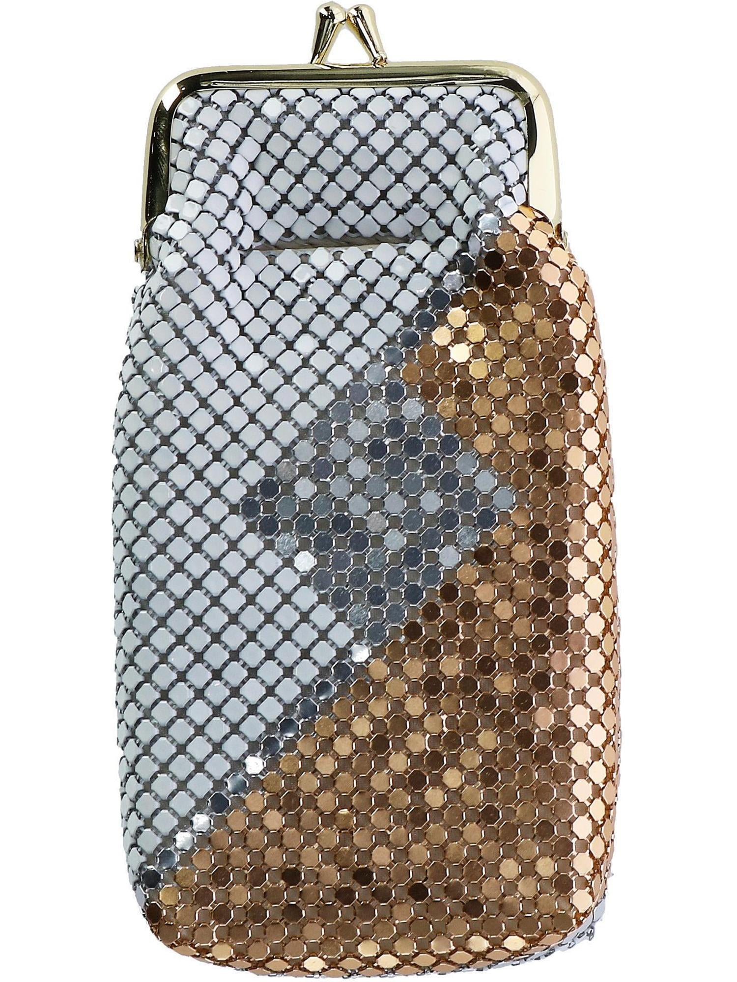CTM Mesh Pattern Cigarette Case with Lighter Pocket & Kiss Lock Closure ...