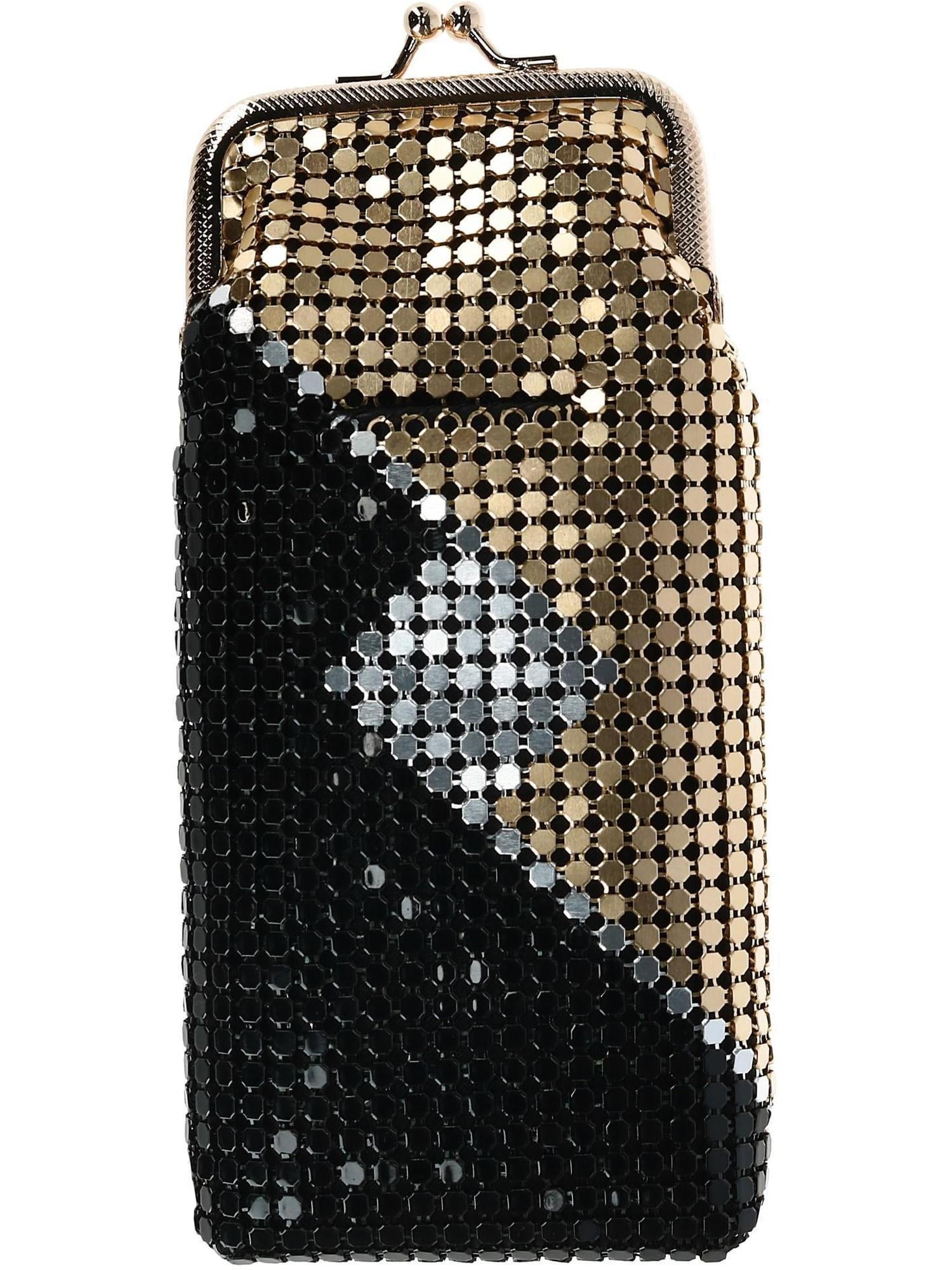 CTM Mesh Pattern Cigarette Case with Lighter Pocket & Kiss Lock Closure ...