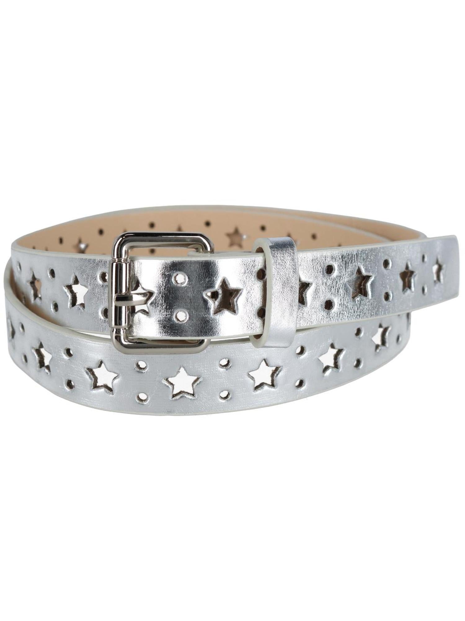 CTM Metallic Star Notch Belt (Women) - Walmart.com