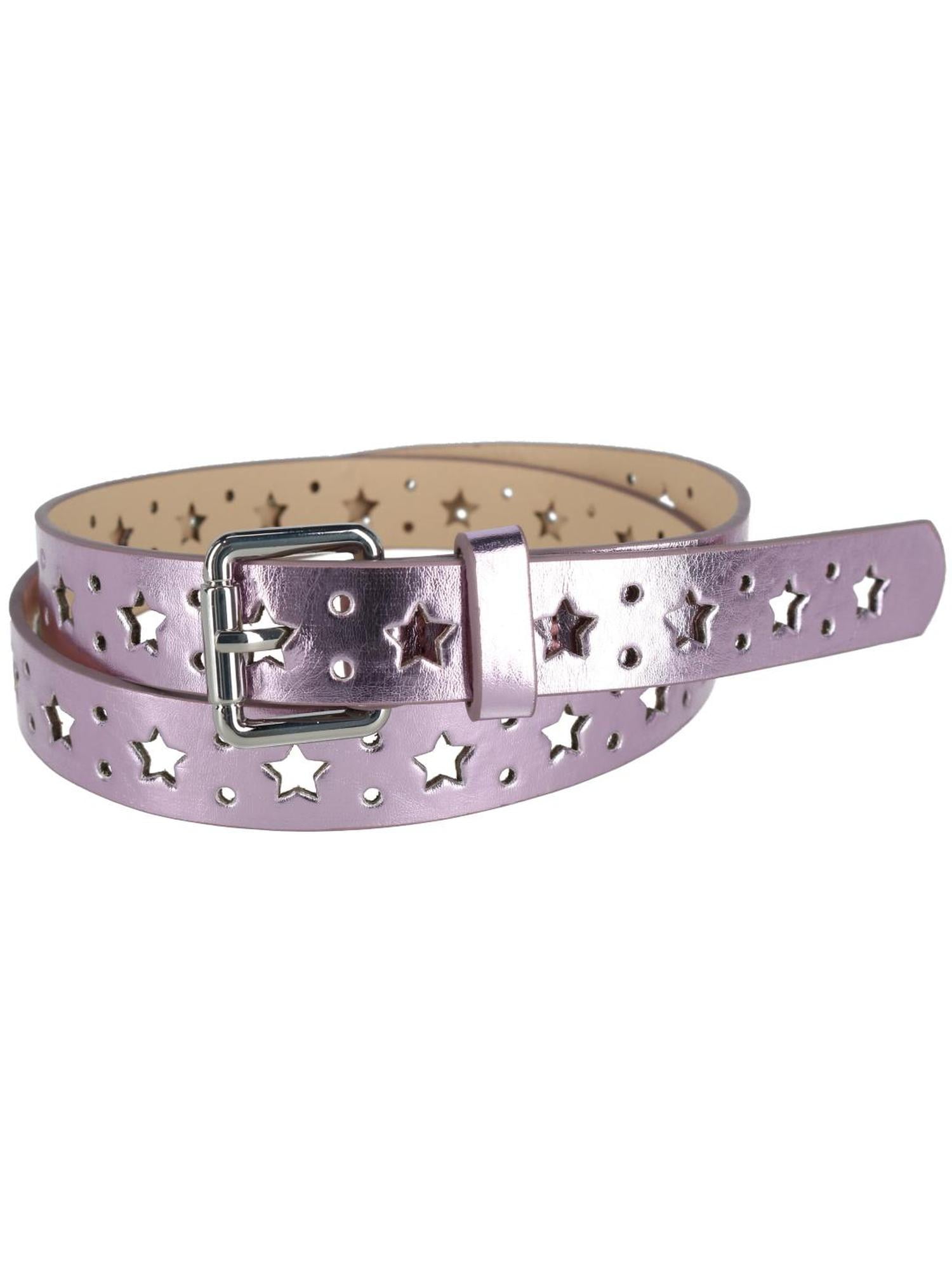 CTM Metallic Star Notch Belt (Women) - Walmart.com