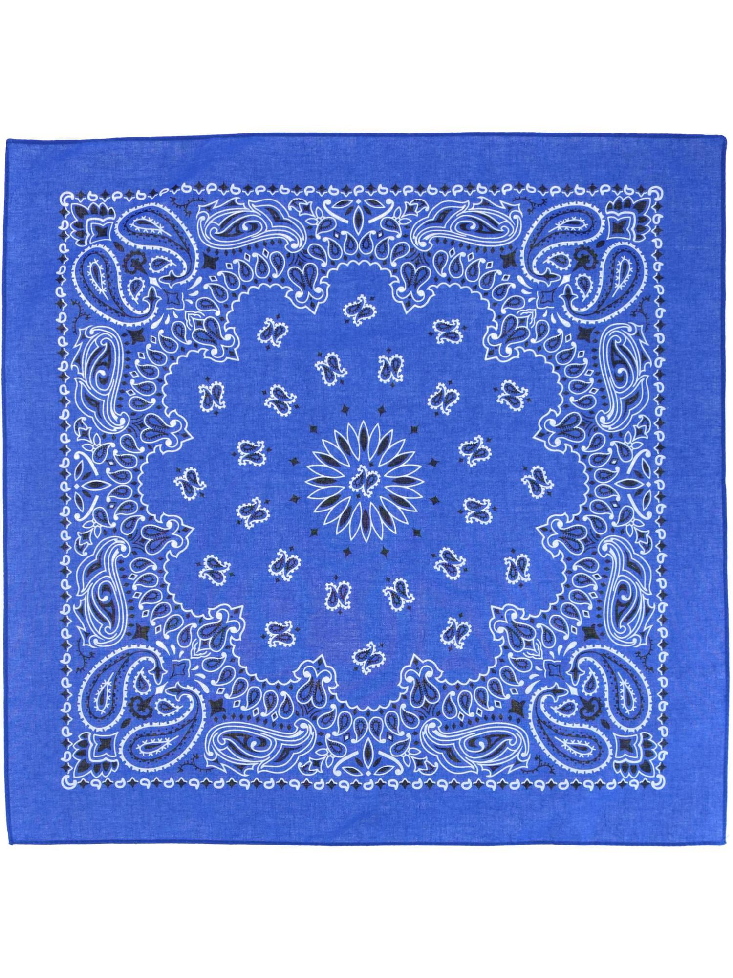 CTM Modern Paisley 20x20 Cotton Bandana 6 Pack - Walmart.com