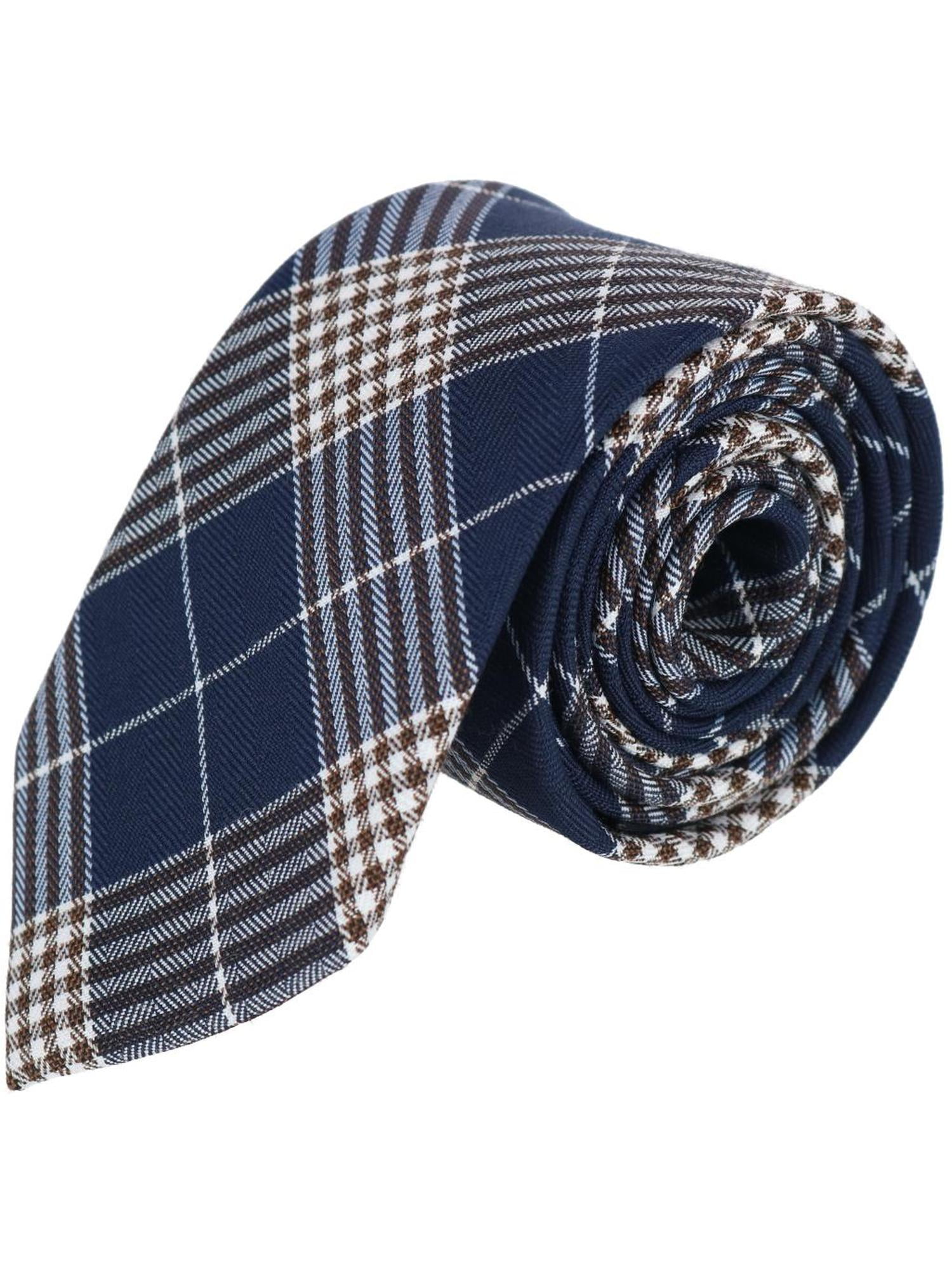 CTM Navy Cotton Checkered Tie (Men) - Walmart.com