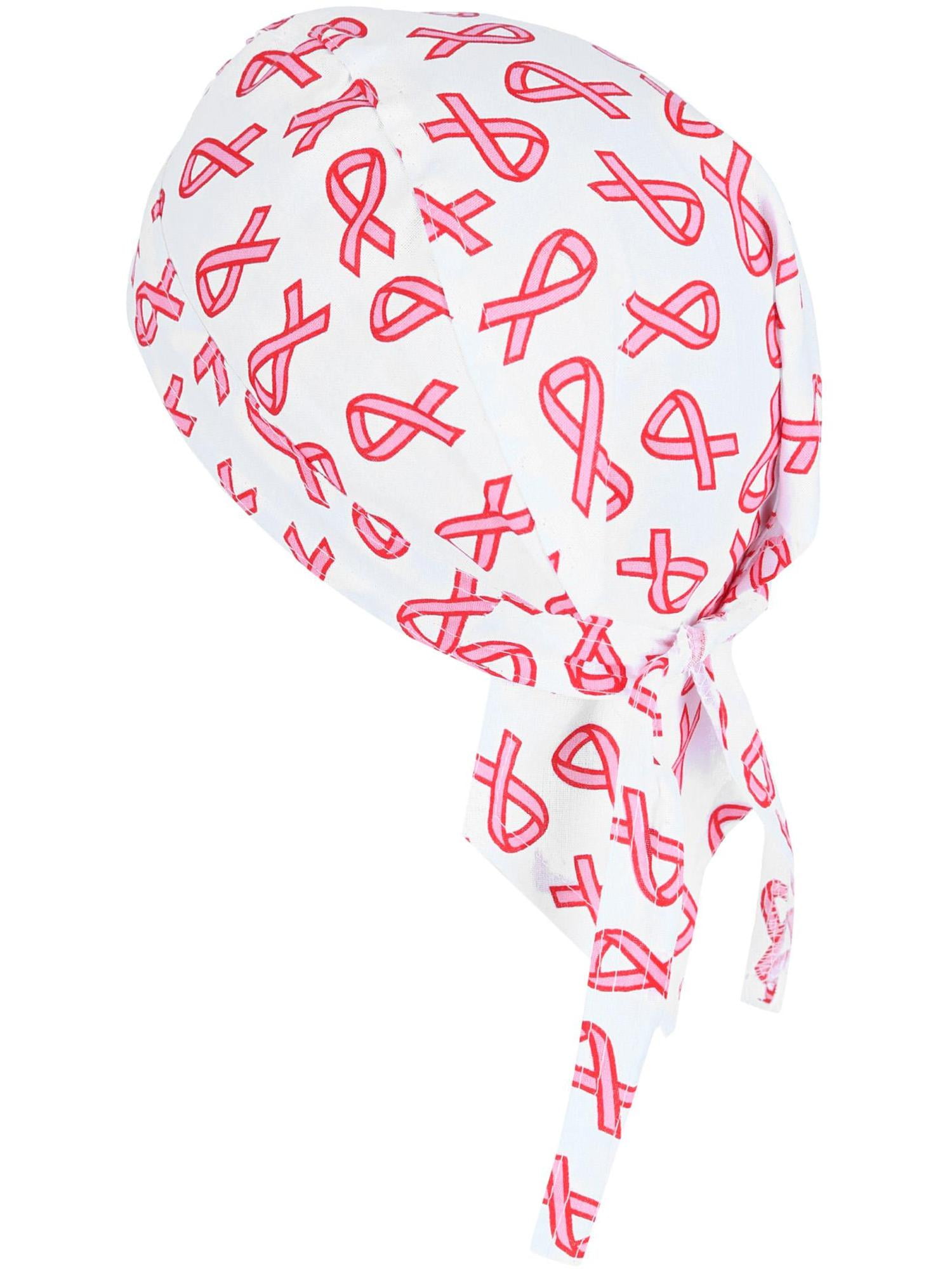CTM Premium Cotton Unlined Breast Cancer Pink Ribbon Do Rag - Walmart.com