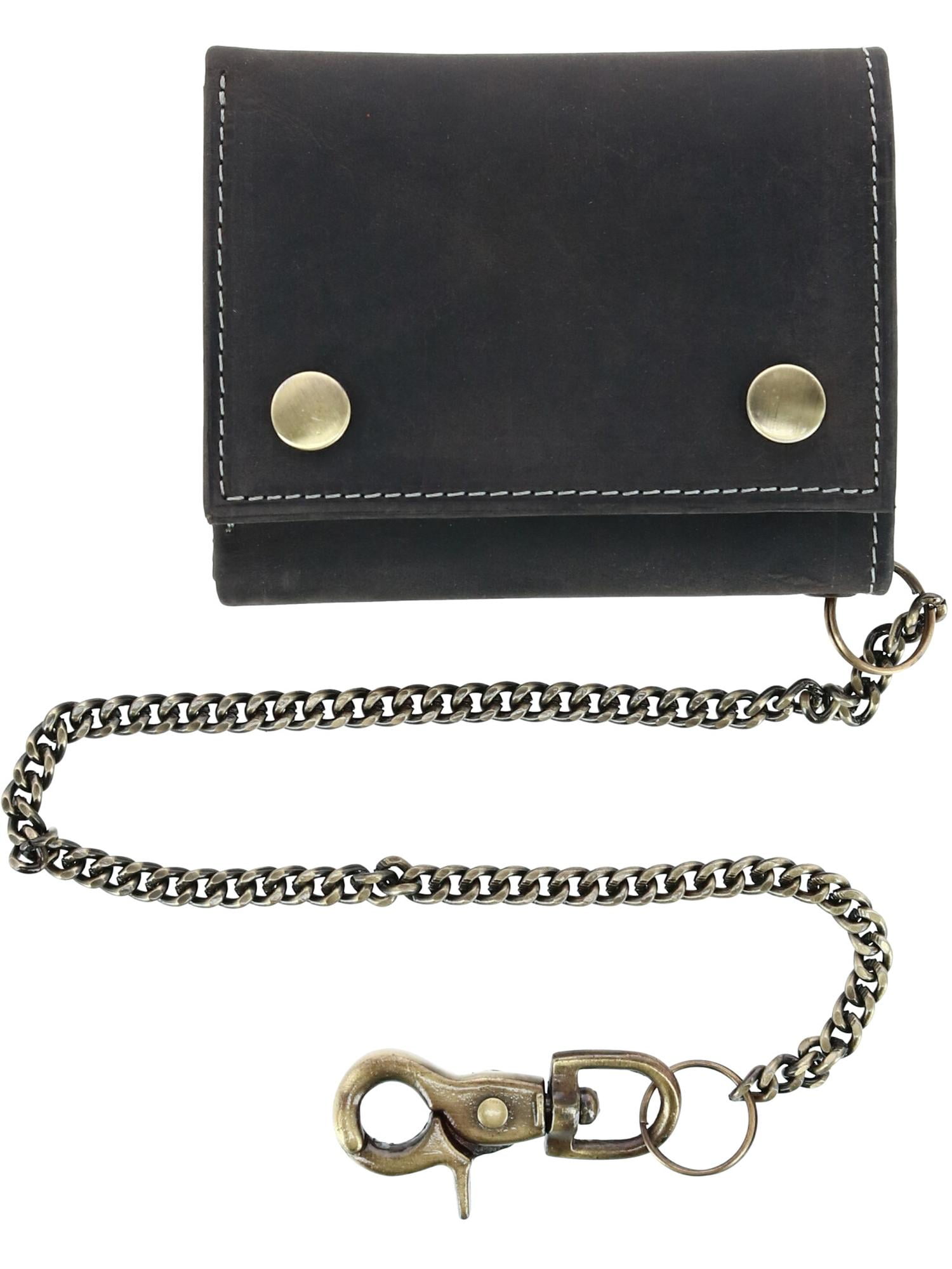 CTM RFID Hunter Leather Chain Wallet (Men) - Walmart.com