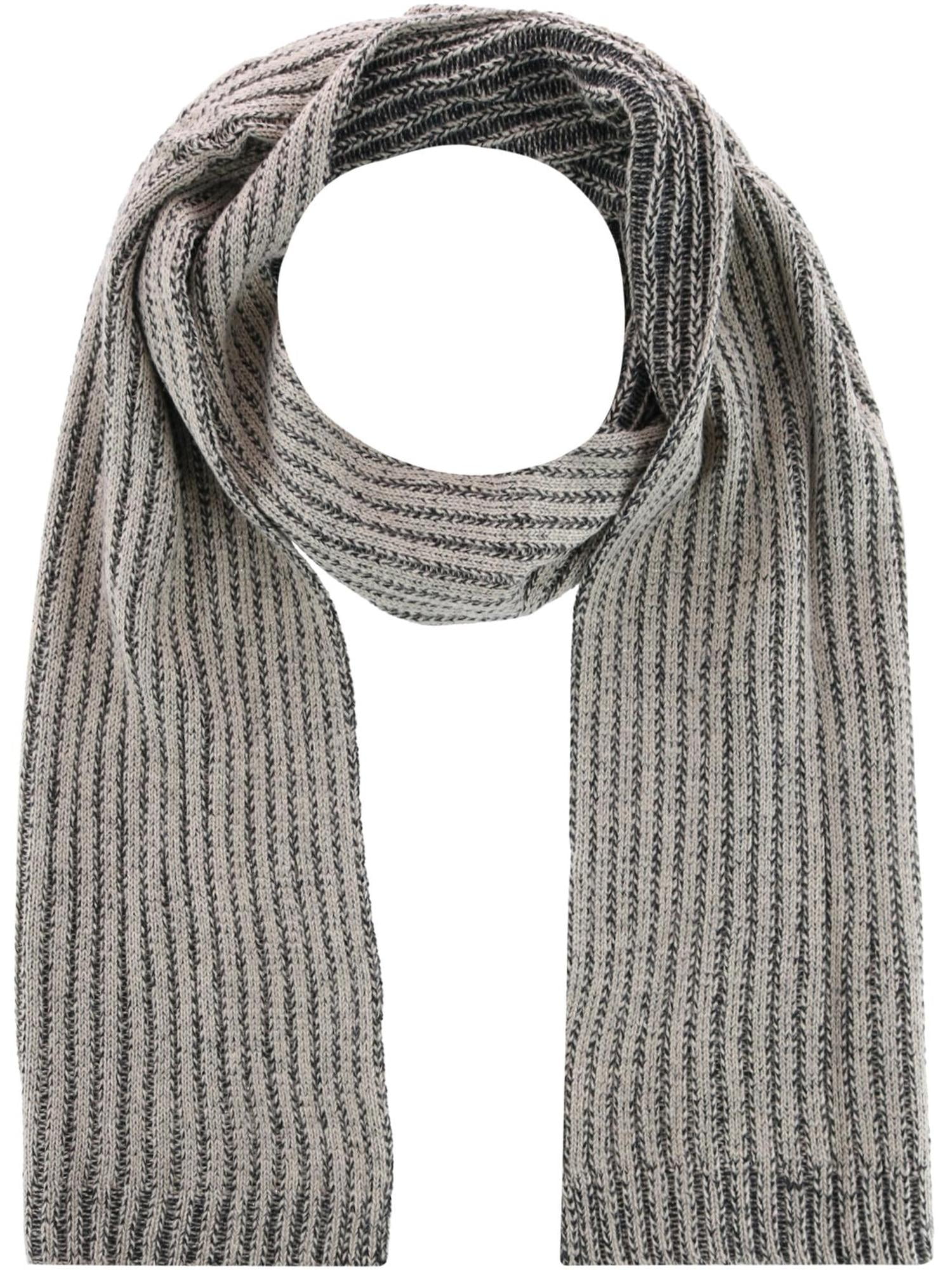 CTM Ribbed Knit Mixed Wool Scarf (Men) - Walmart.com