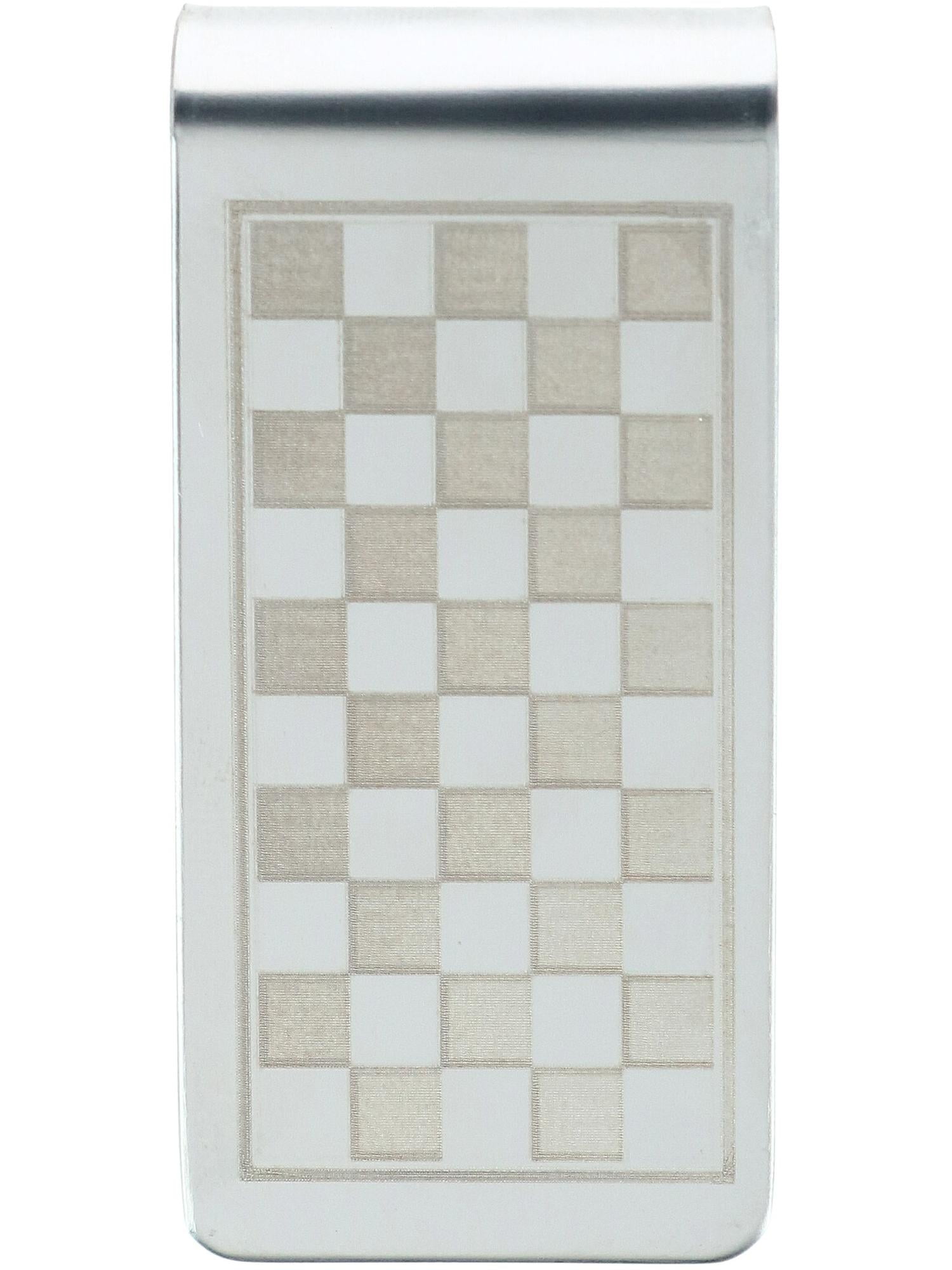 CTM Stainless Steel Checkerboard Money Clip (Men) - Walmart.com