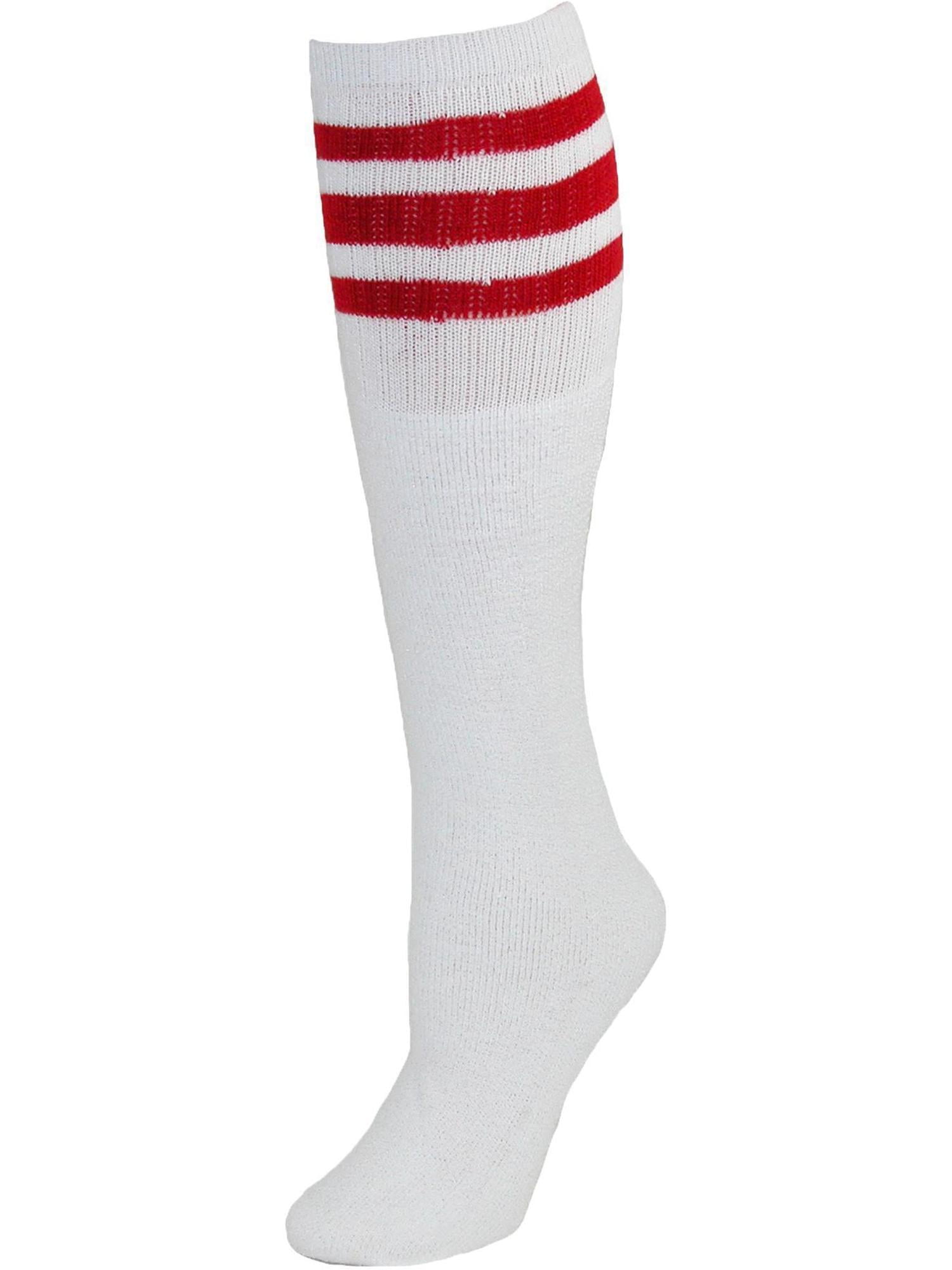 CTM Striped Top Ribbed Tube Socks (4 Pair Pack) - Walmart.com